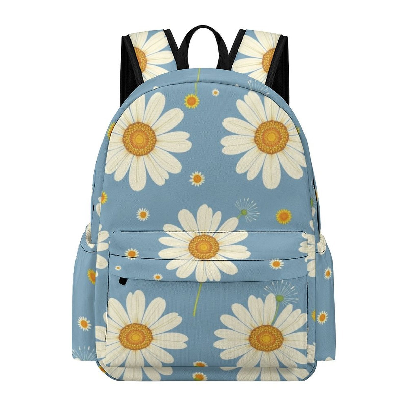 Daisy Floral Pattern Backpack Student BookBag School Bag Laptop ...
