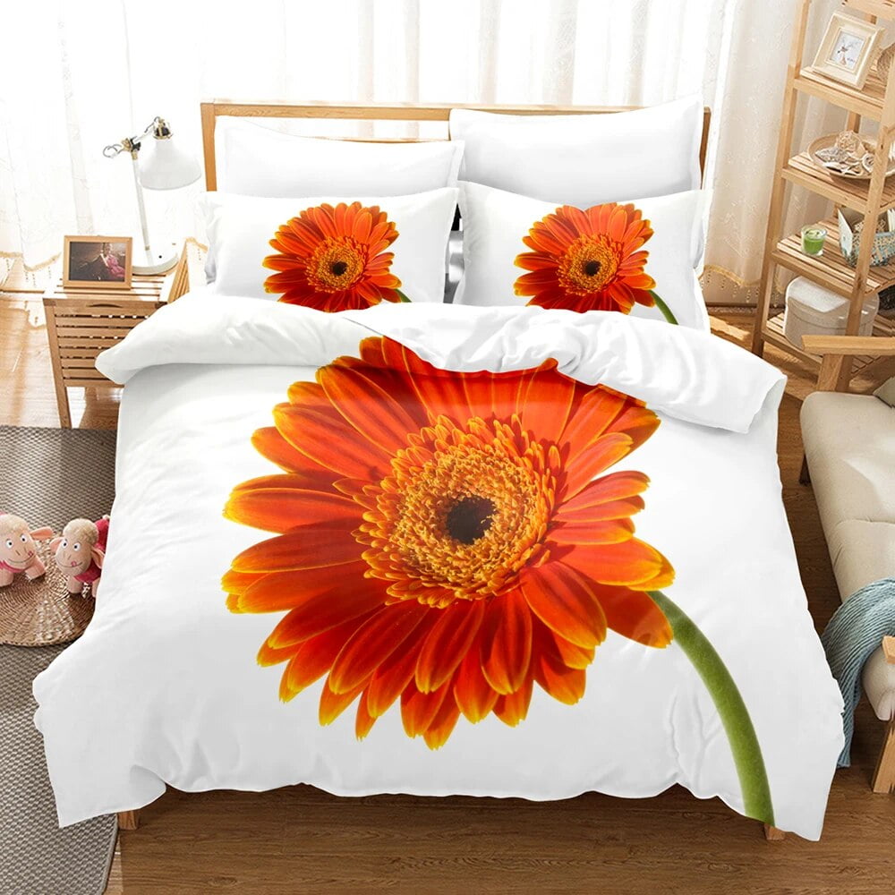 Daisy Flower Bedding Set Plant Flowers Duvet Cover Boys Quilt Cover ...