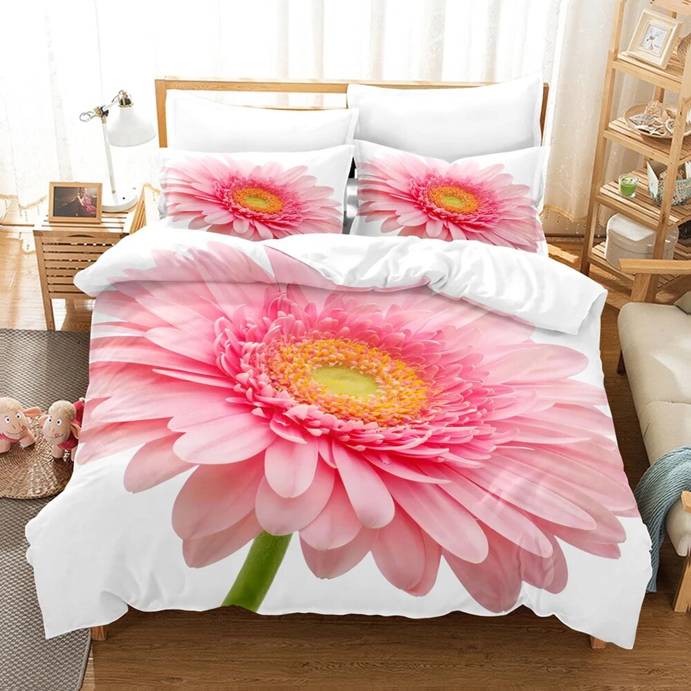 Daisy Flower Bedding Set Plant Flowers Duvet Cover Boys Quilt Cover ...