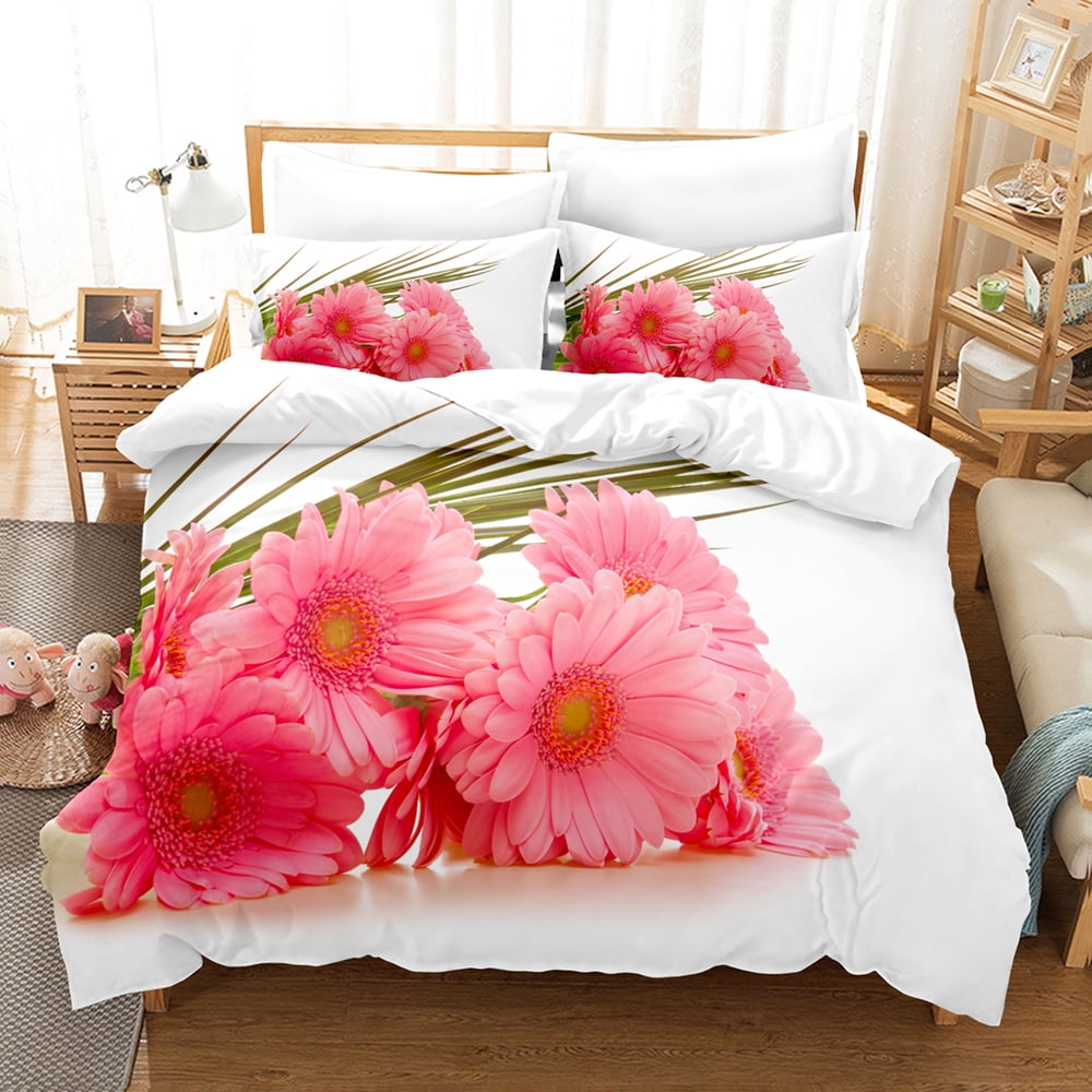 Daisy Flower Bedding Set Plant Flowers Duvet Cover Boys Quilt Cover ...