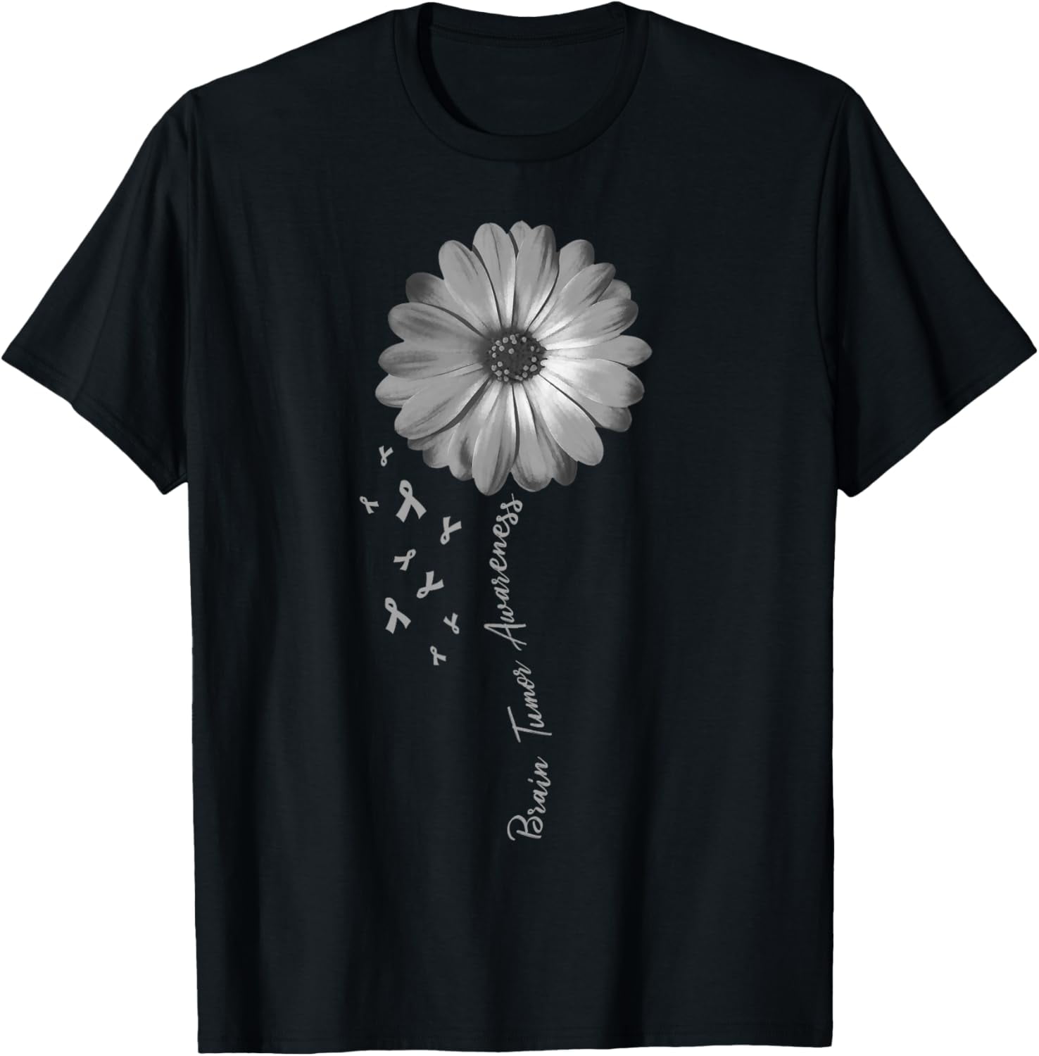 Daisy Flower Brain Tumor Awareness Gifts T-Shirt - Walmart.com