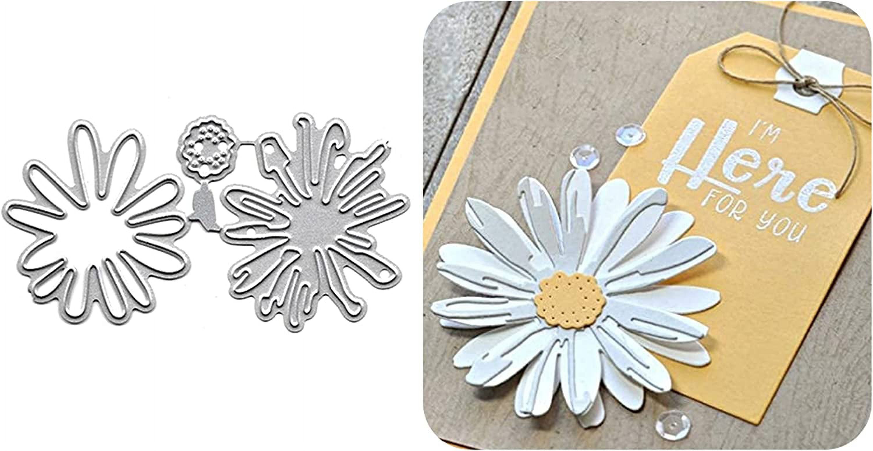 Daisy Flower Cutting Dies,Flower Die Cuts,DIY Scrapbooking Artist Metal ...