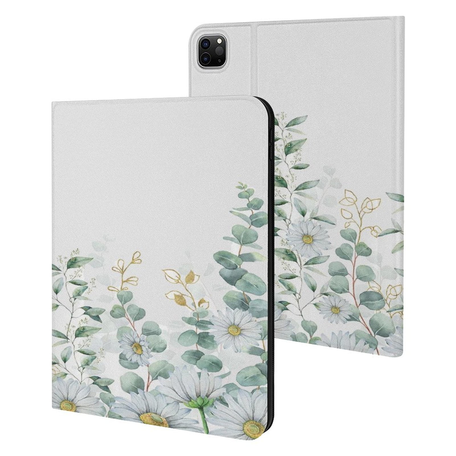 Daisy Flower Eucalyptus Leaves Summer Farm Plant Cover for iPad Air(9.7 ...