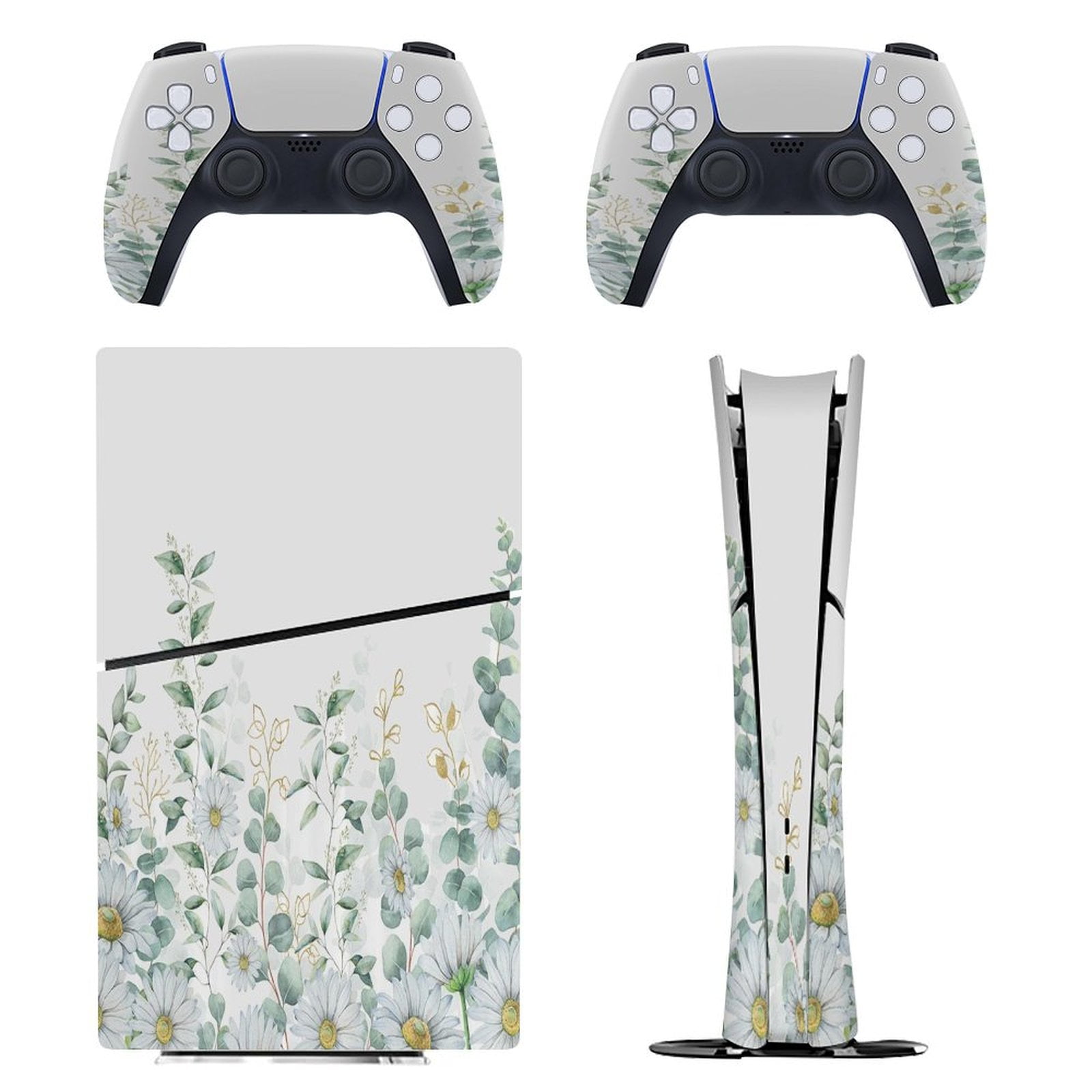 Daisy Flower Eucalyptus Leaves Summer Farm Plant PS5/PS5 Pro/PS5 Slim ...