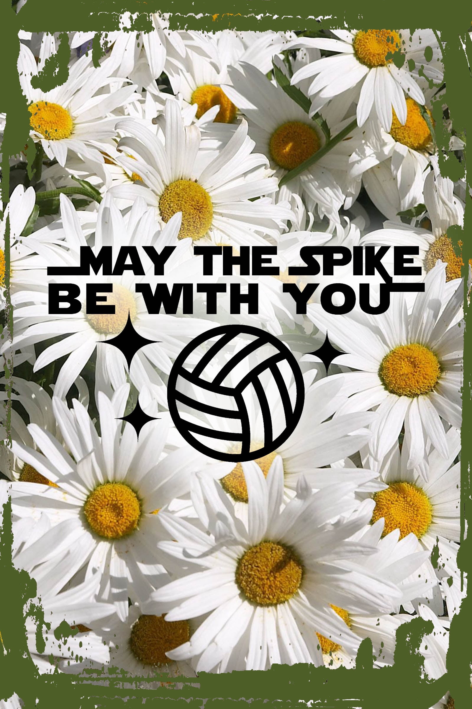Daisy Flower Flat Canvas Wall Art Print May the spike be with you ...