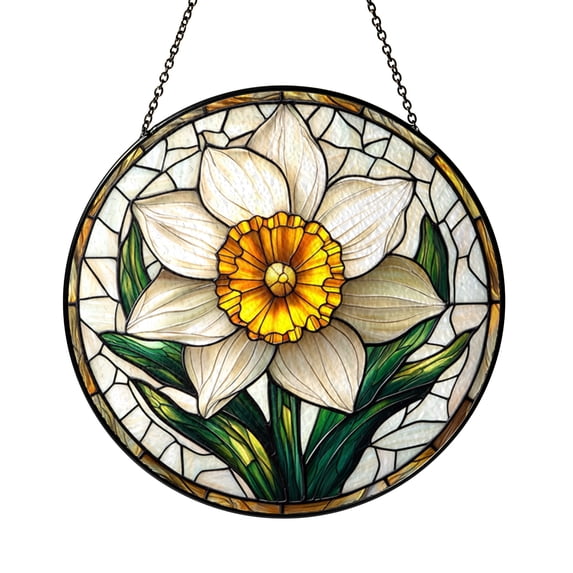 Daisy Flower Glass Suncatcher – Decorative Window Hanging - Walmart.com