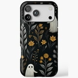 Daisy Flower Halloween Ghost Pattern iPhone Case 11 to 17 Pro Max ...