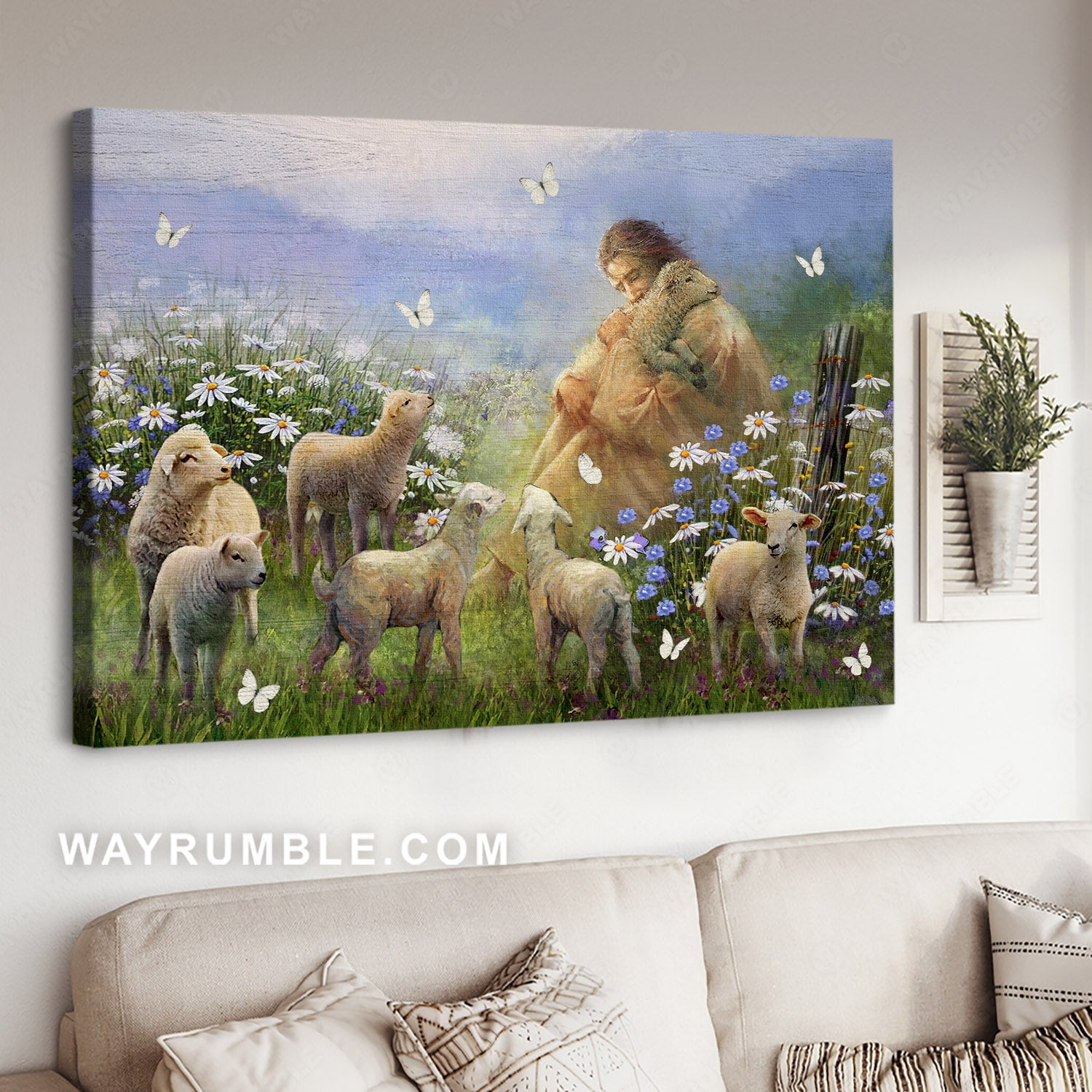 Daisy Flower, Lamb Of God, White Butterfly, Jesus Painting, God In A ...