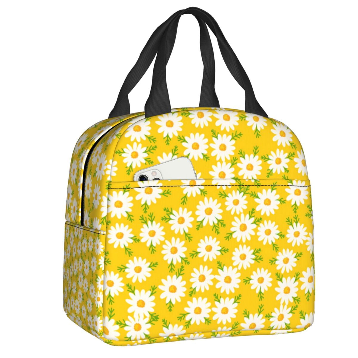 Daisy Flower Lunch Bag Women Daisies Floral Resuable Cooler Thermal ...