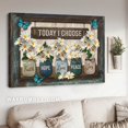 Daisy Flower Mason Jar Blue Butterfly Flower Vase Today I Choose ...