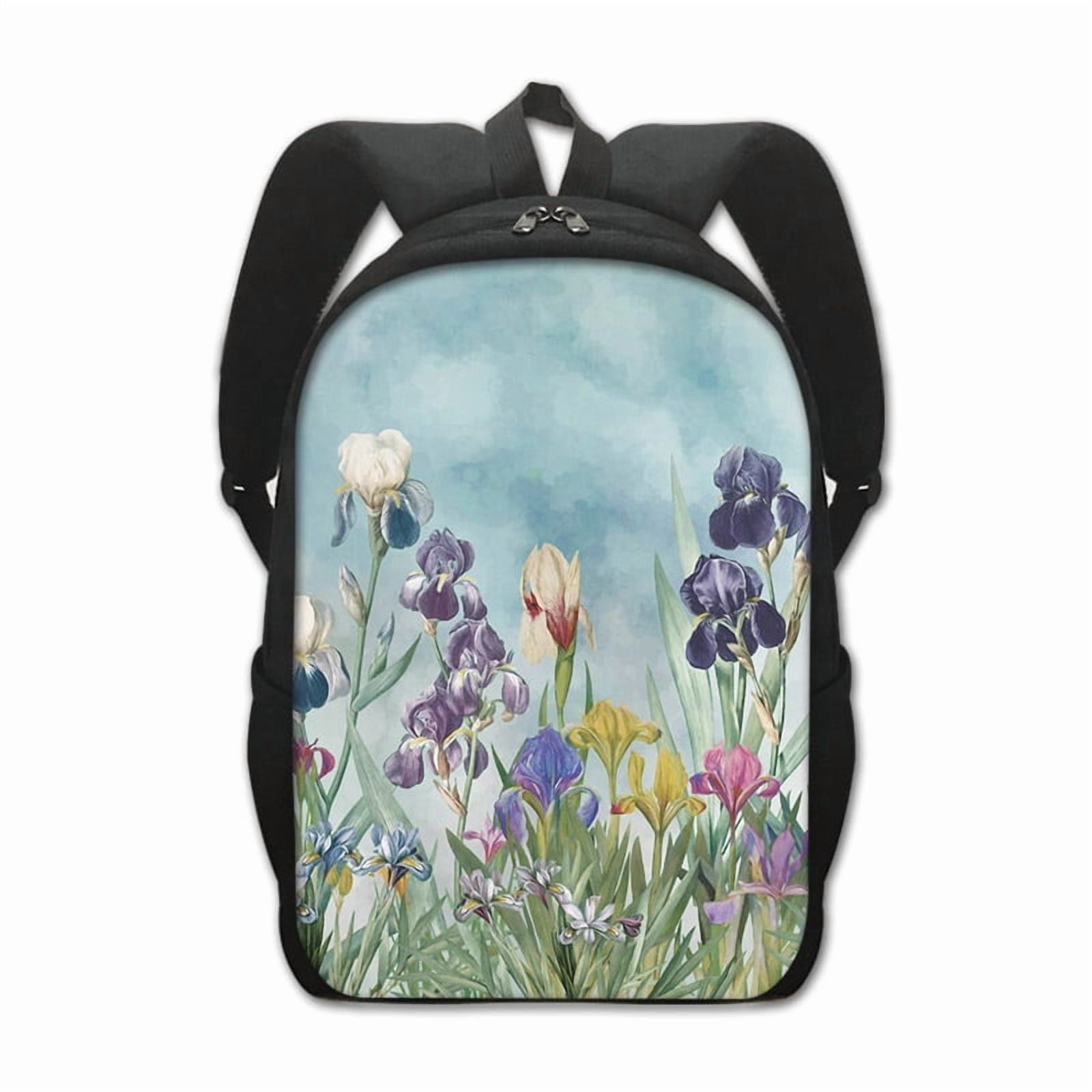 Daisy Flower Print Backpack for Teenager Pretty Plant Bags Daypack ...