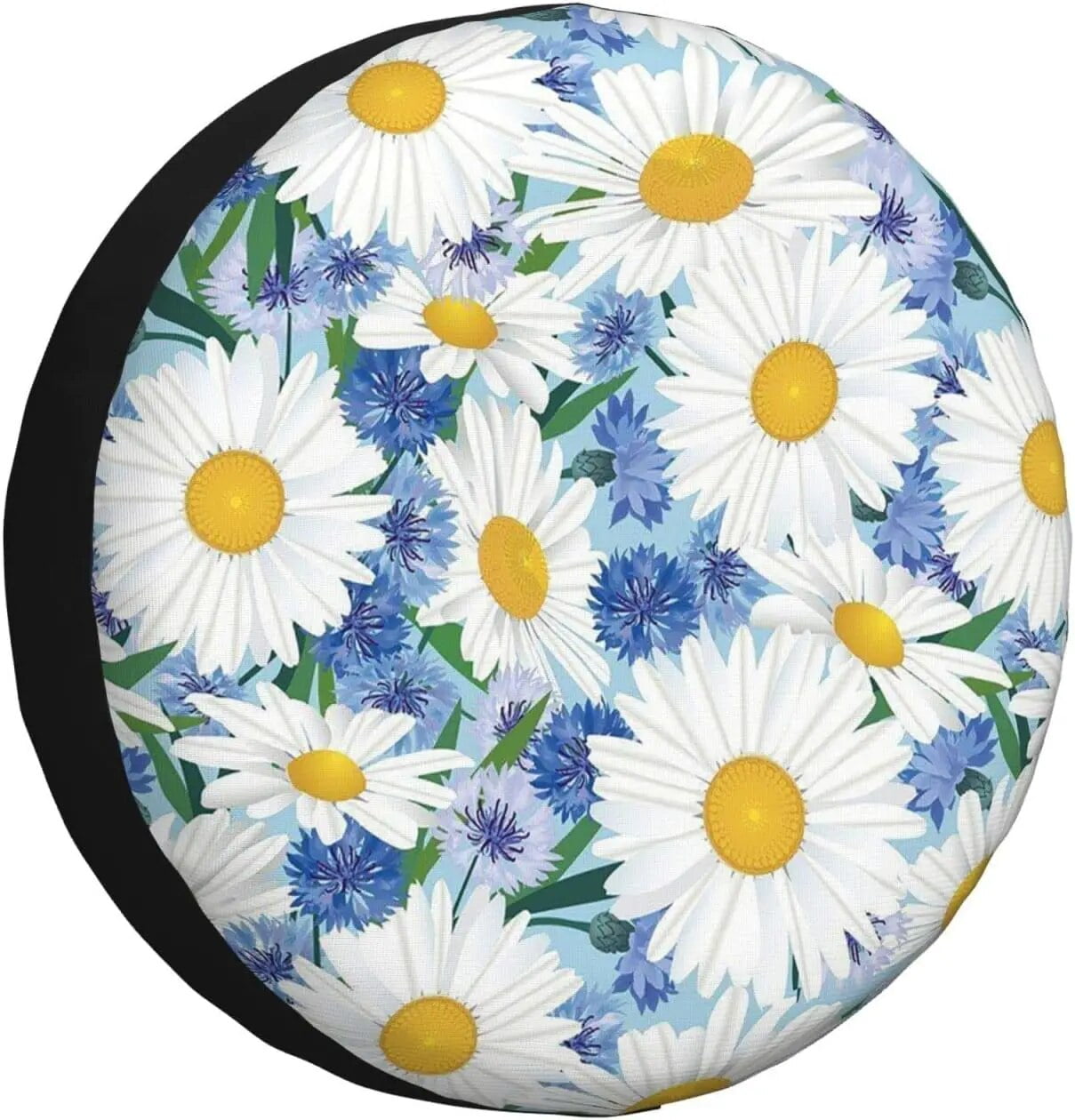 Daisy Flower Spare Tire Cover Waterproof Dust Proof Uv Sun Wheel Tire