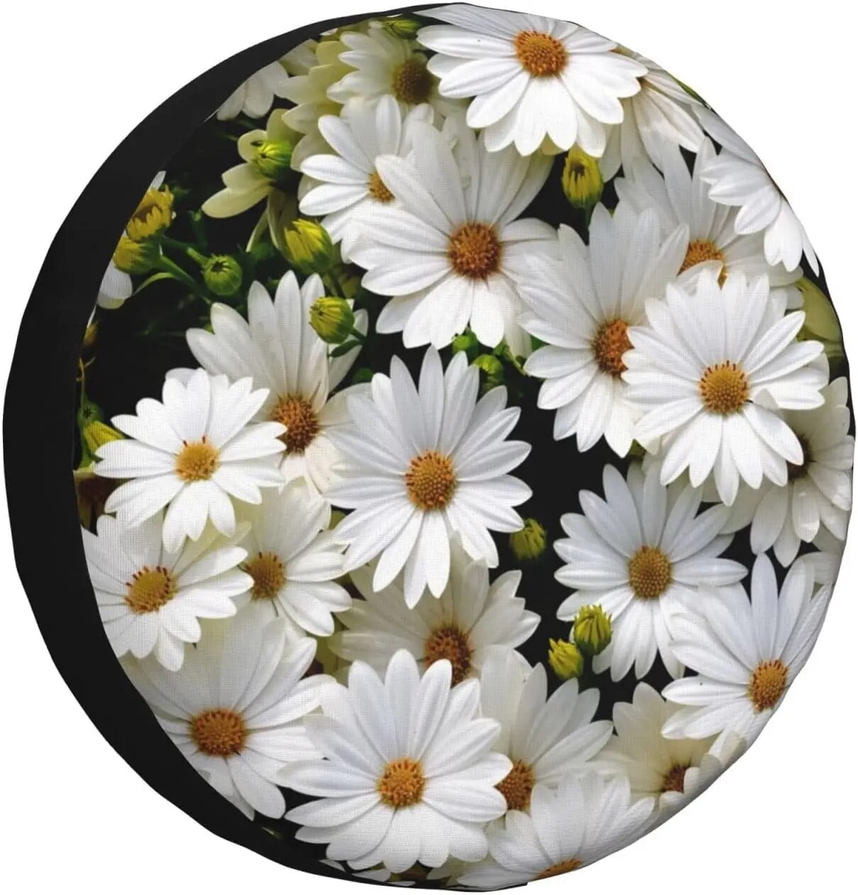 Daisy Flower Spare Tire Cover Waterproof Dust Proof Uv Sun Wheel Tire