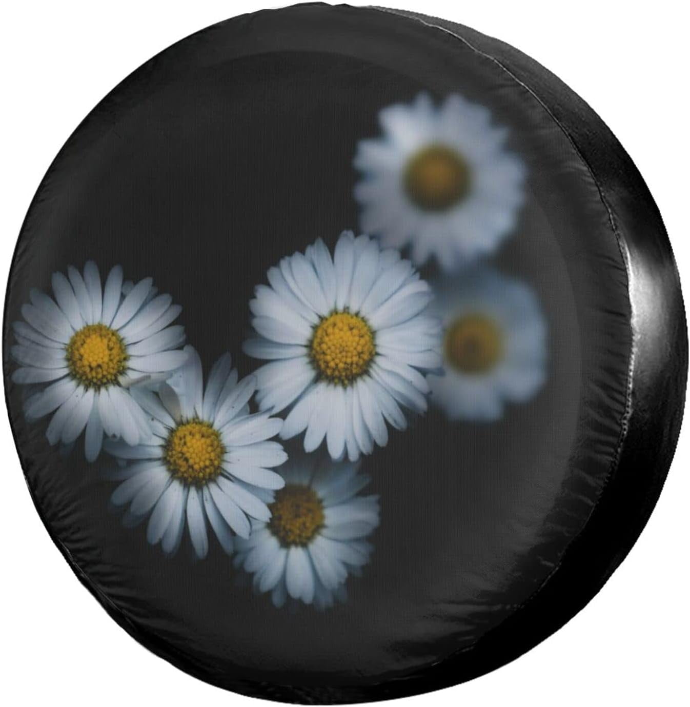 Daisy Flower Spare Tire Cover Waterproof Dust-Proof UV Sun Wheel Tire Cover Fit for Car Trailer ...