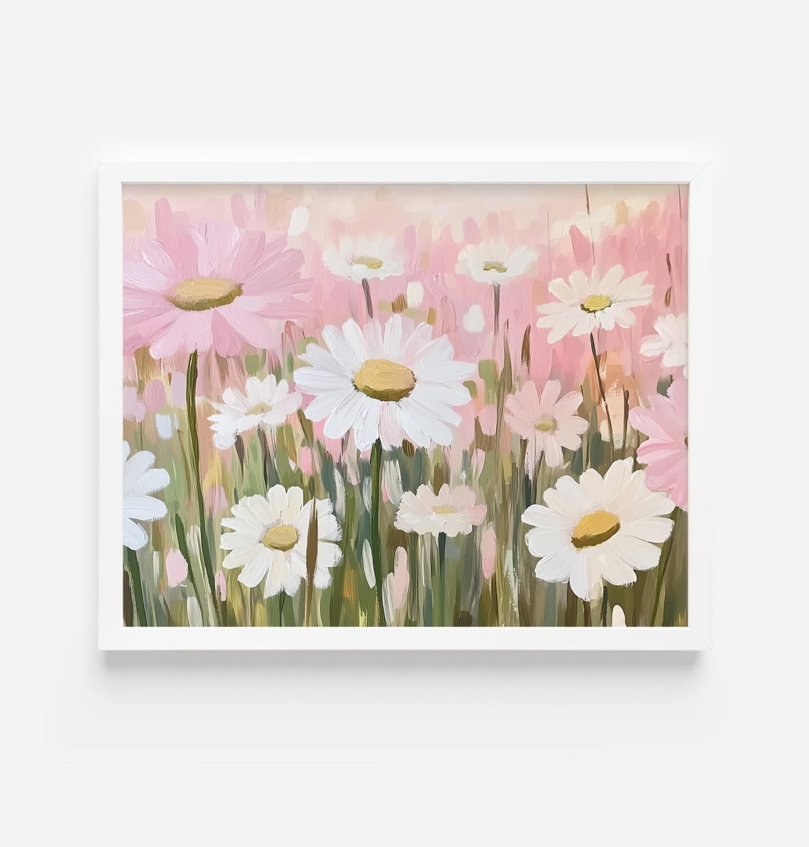 Daisy Flower : Spring Floral Botanical Art Poster, Unframed Poster Size ...