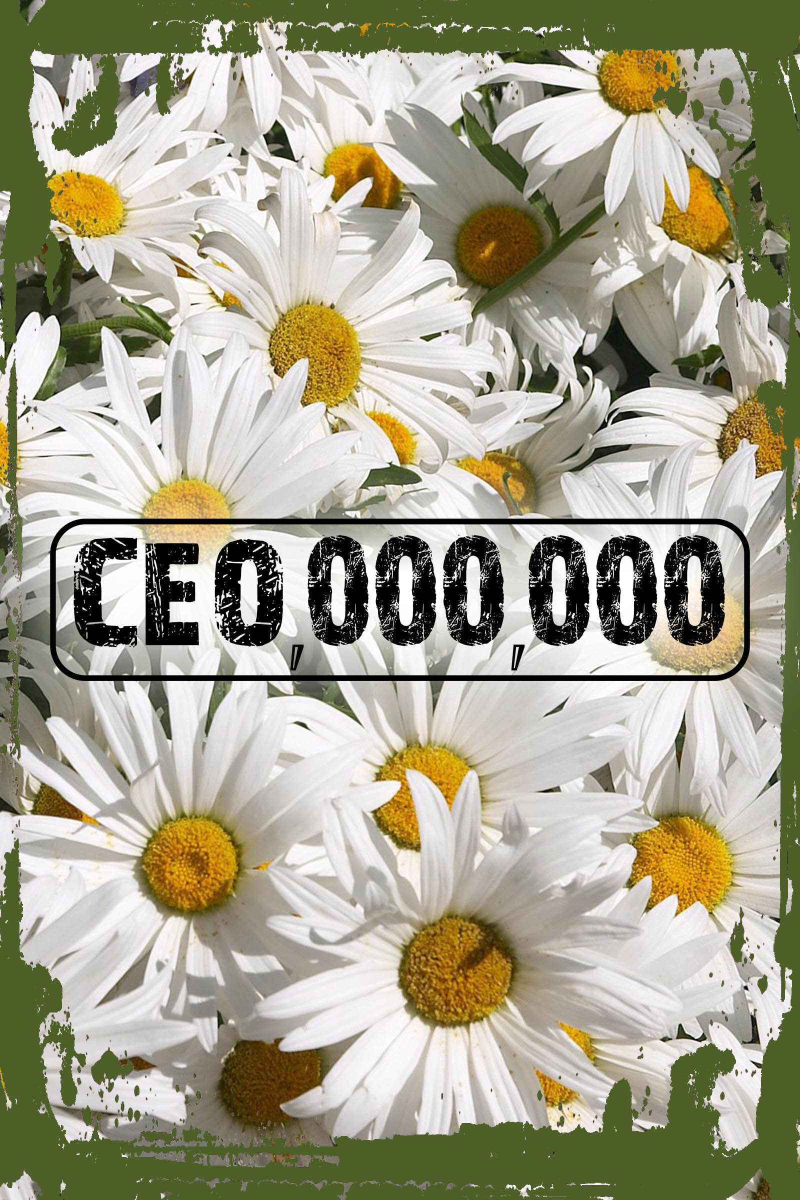 Daisy Flower Wall Art CEO,OOO,OOO CEO Rich Company Business Hanging ...