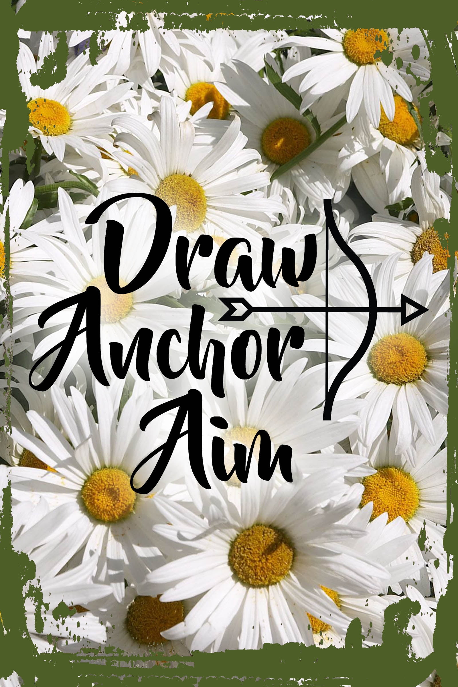 Daisy Flower Wall Art Draw anchor aim archery bow and arrow game sports ...