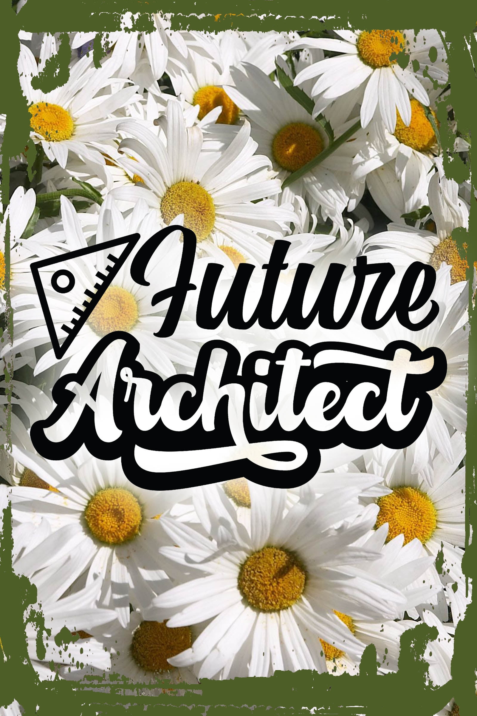 Daisy Flower Wall Art Future architect fancy protractor measure design ...