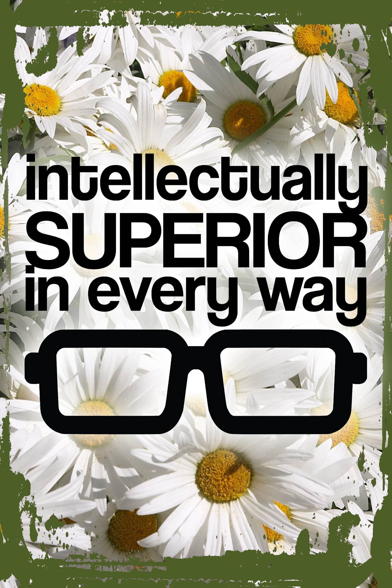 Daisy Flower Wall Art Intellectually superior, every way glasses ...