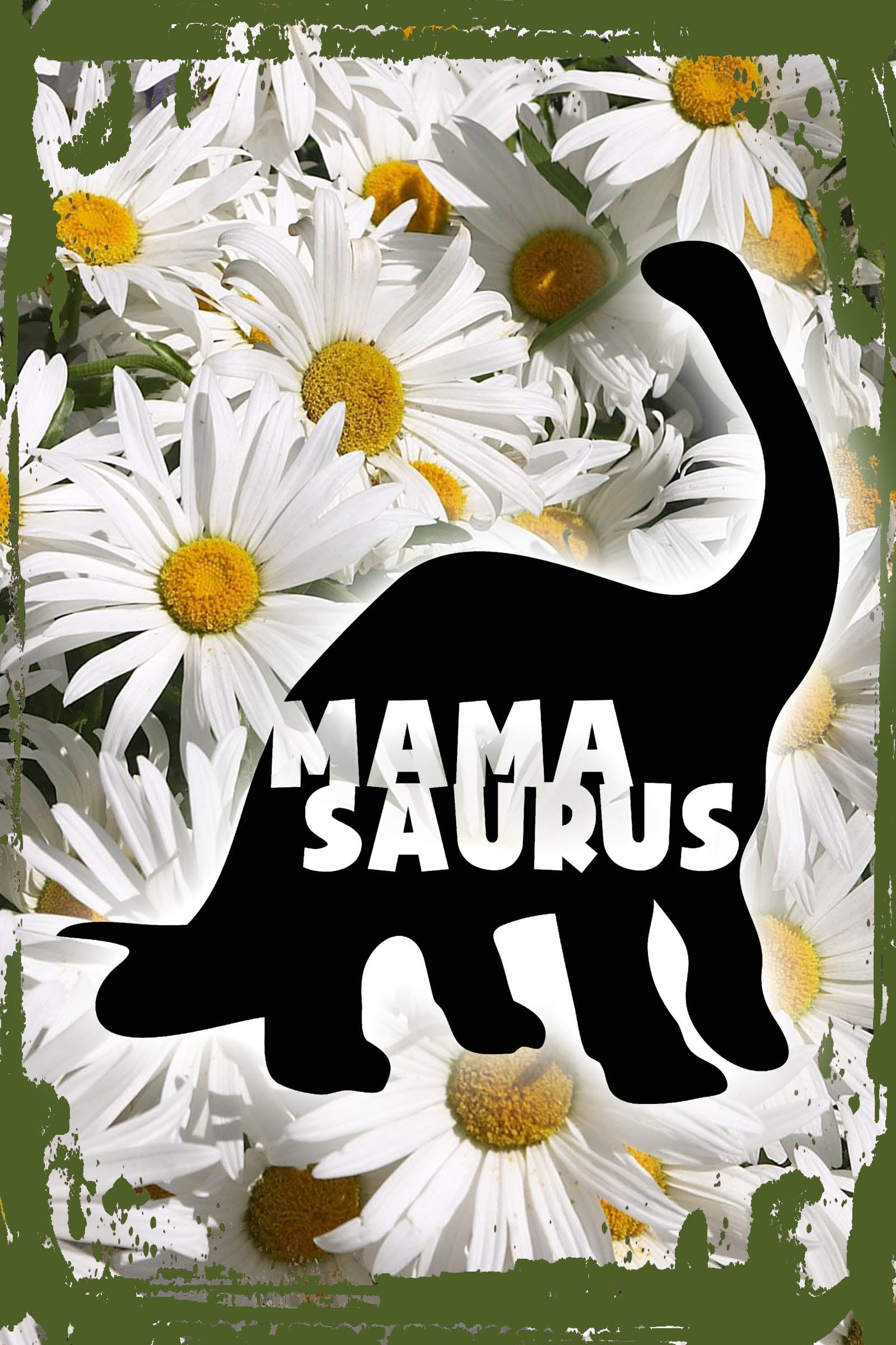 Daisy Flower Wall Art Mamasaurus bold dinosaur family extinct ...