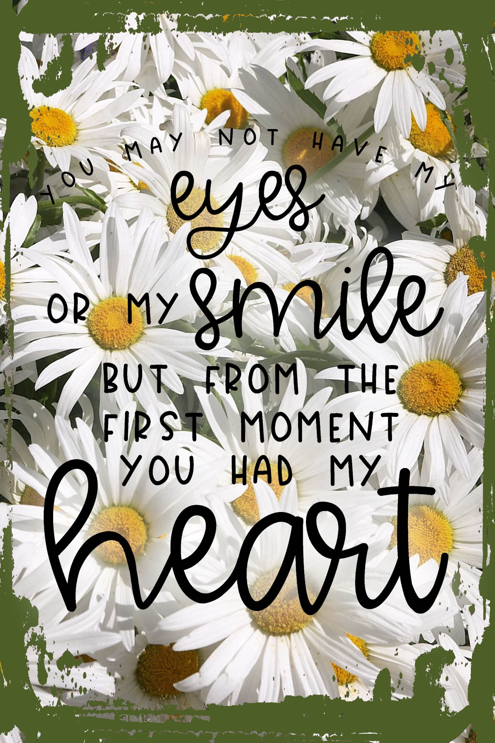 Daisy Flower Wall Art May not have my eyes/smile first moment you had ...
