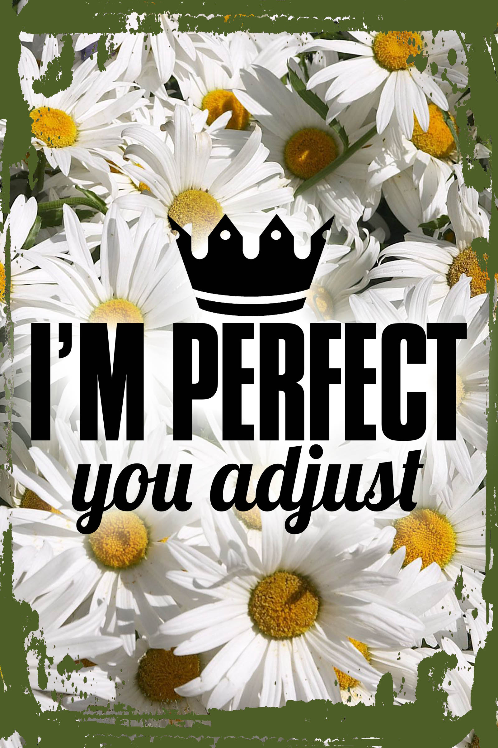 Daisy Flower Wall Art Perfect You Adjust Crown Princess Prince Queen ...