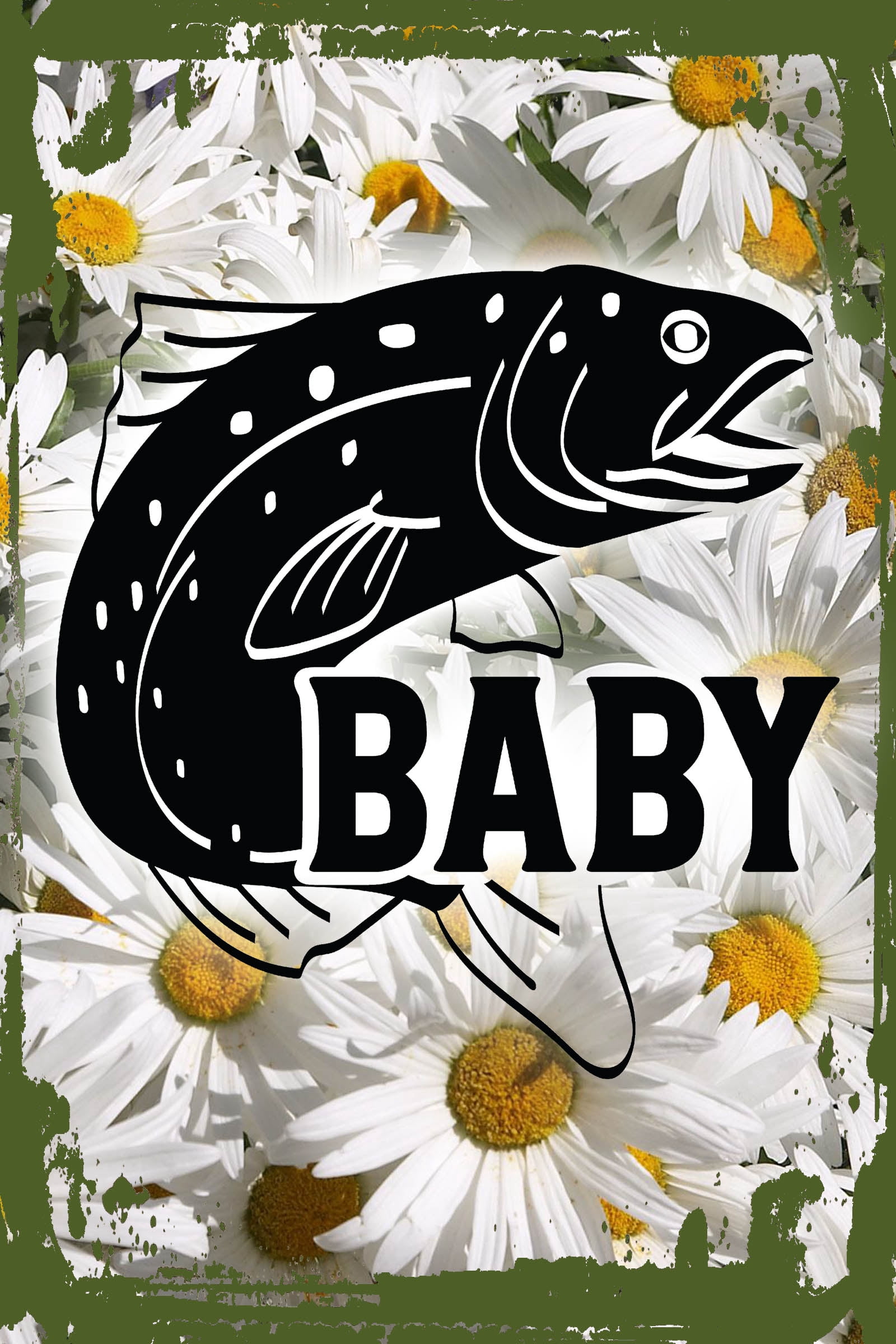 Daisy Flower Wall Art Trout baby child fisherman fishing family river ...