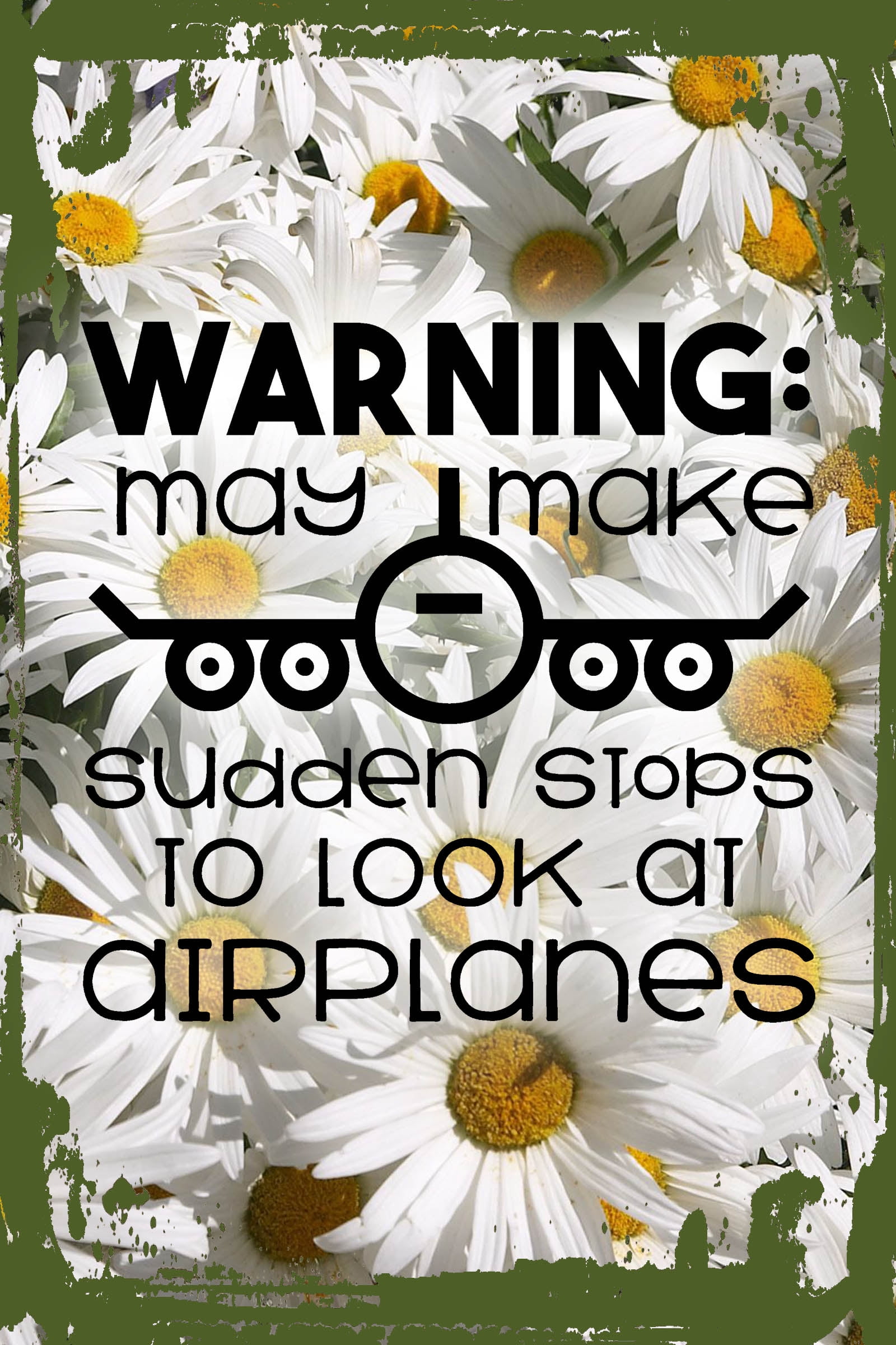 Daisy Flower Wall Art Warning may make sudden stops to look at ...
