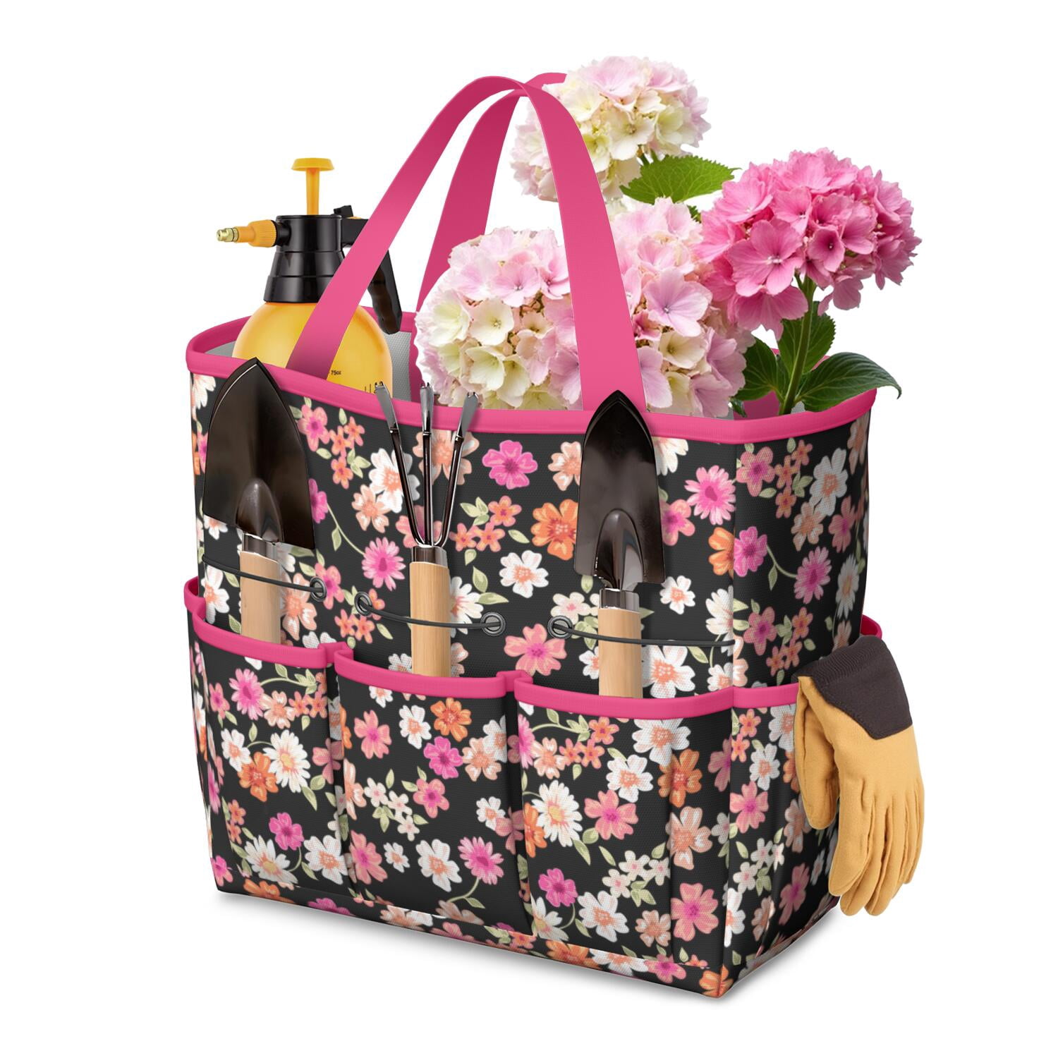 Daisy Flowers Garden Tools Bag, Water-proof Oxford Garden Tote Home ...