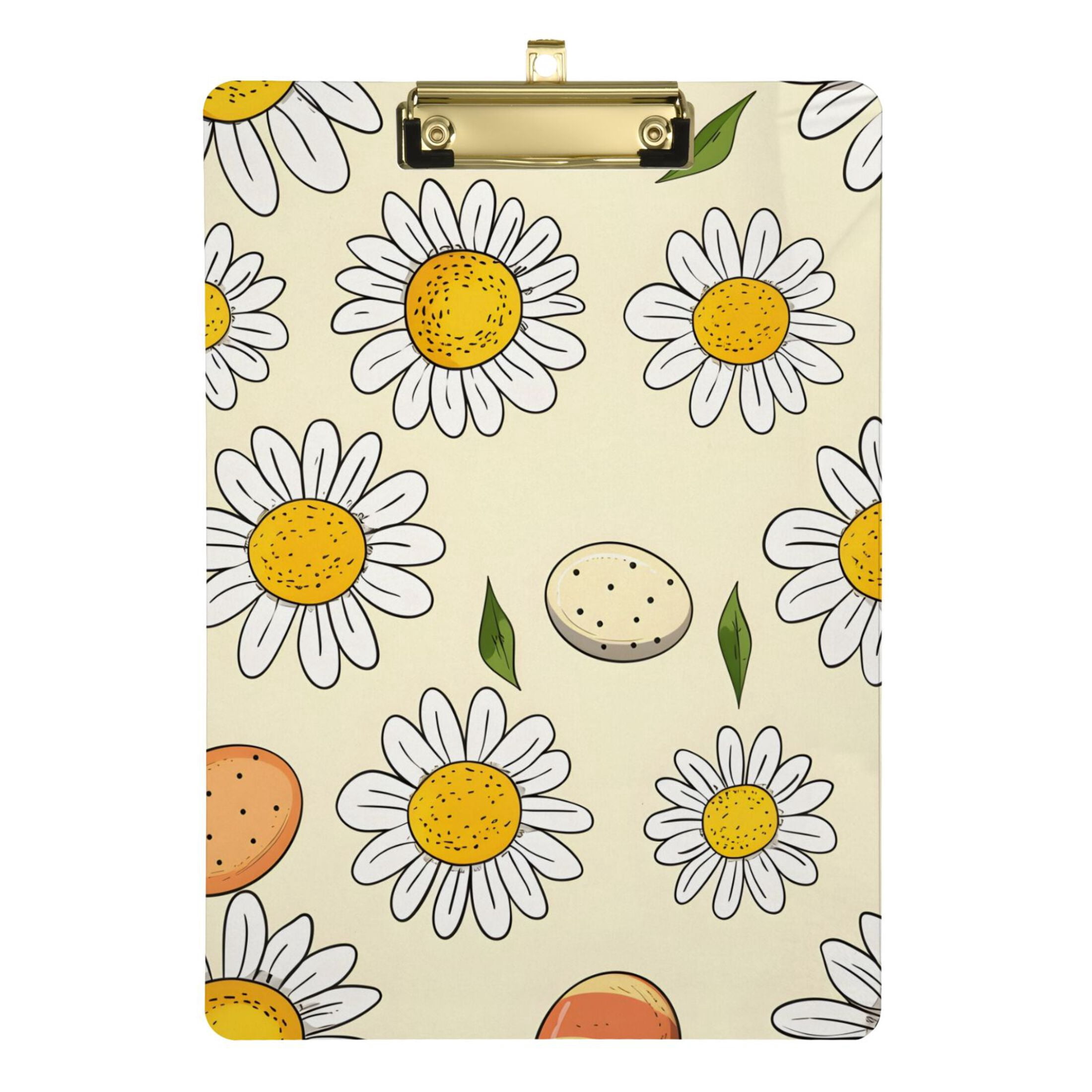 Daisy Flowers with Eggs Acrylic Clipboards 12 x 9 Inch A4 Size with Low ...