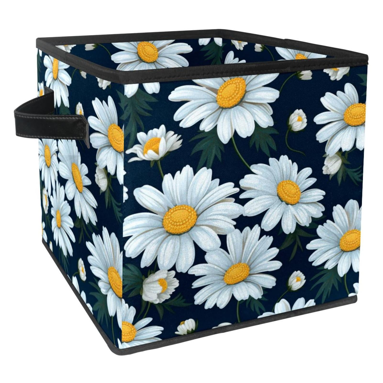 Daisy Foldable Cube Organizer with Handle, 10.8"x10.5"x10.6", Large ...