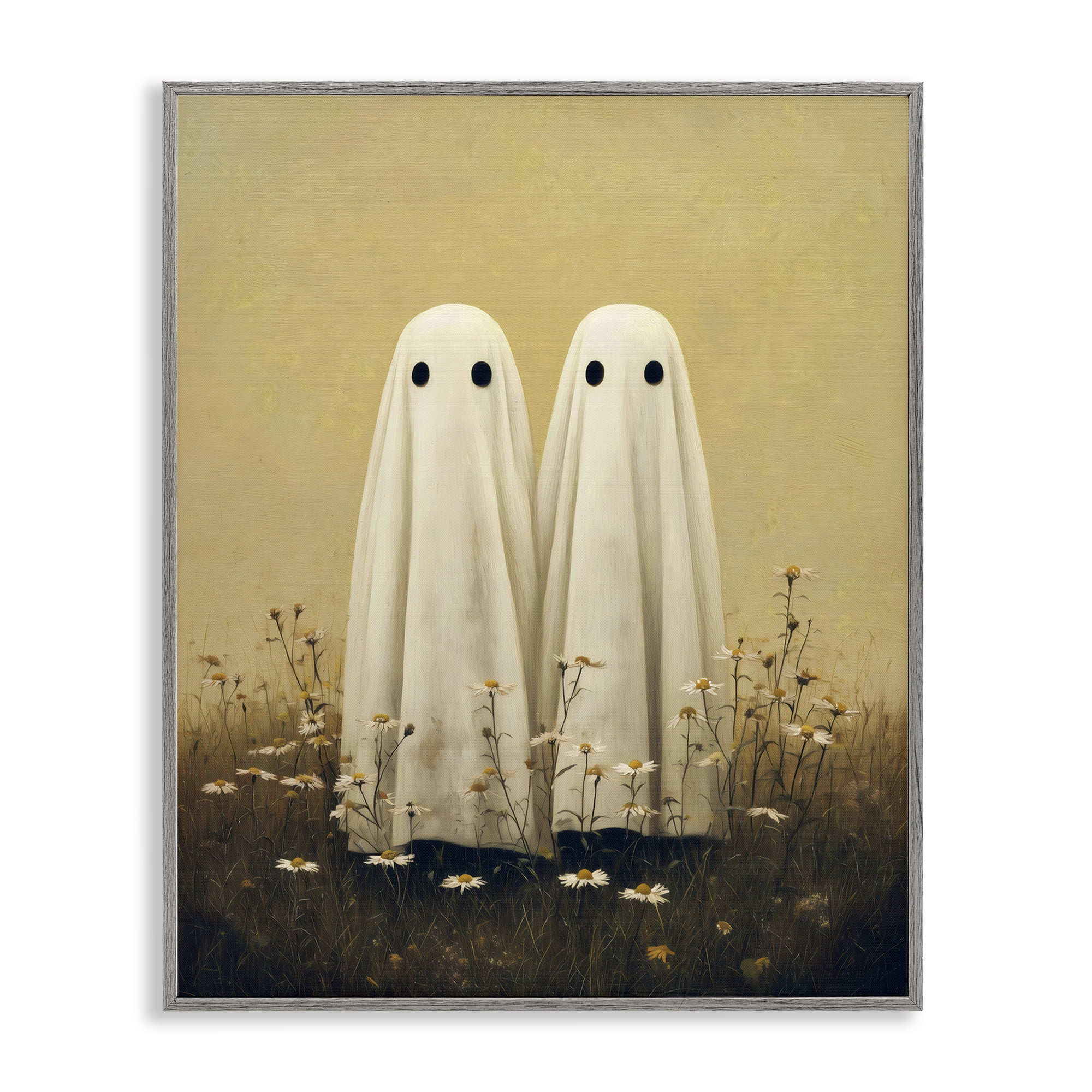 Daisy Ghost Couple Gray Framed Giclee Art, design by Arlington Prints ...