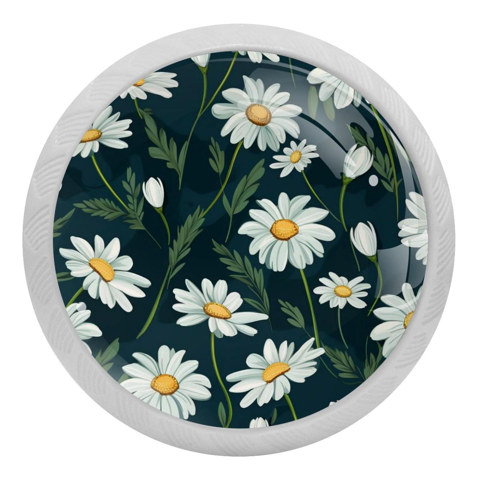 Daisy Glow-in-the-Dark Fluorescent Drawer Pulls - Round 4-Pack ...