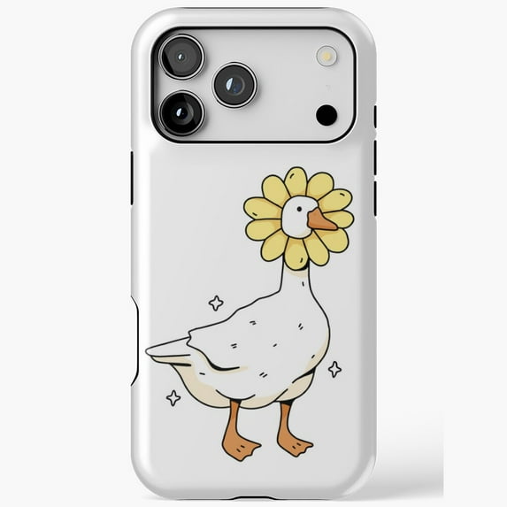 Daisy Goose Illustration Cute Art iPhone Case 17 11 12 13 14 15 16 Pro ...