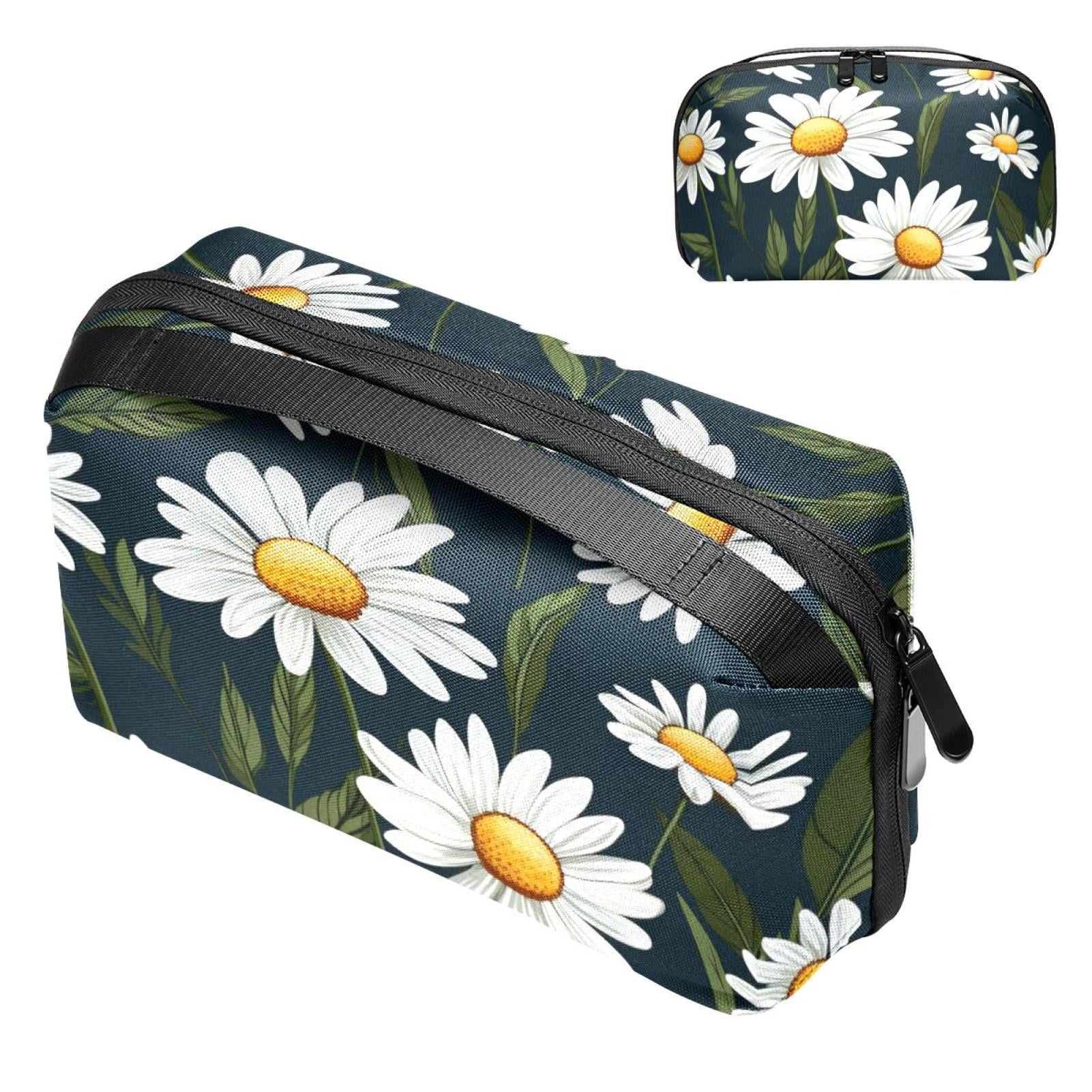 Daisy Hard Drive and Cord Storage Organizer PC Case, Waterproof Oxford ...