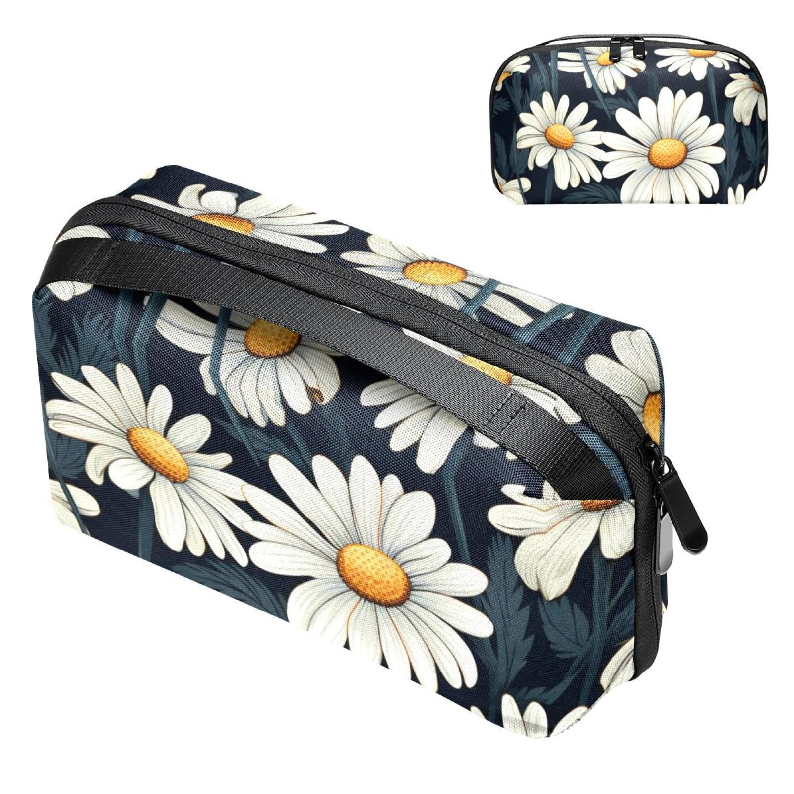 Daisy Hard Drive and Cord Storage Organizer PC Case, Waterproof Oxford ...