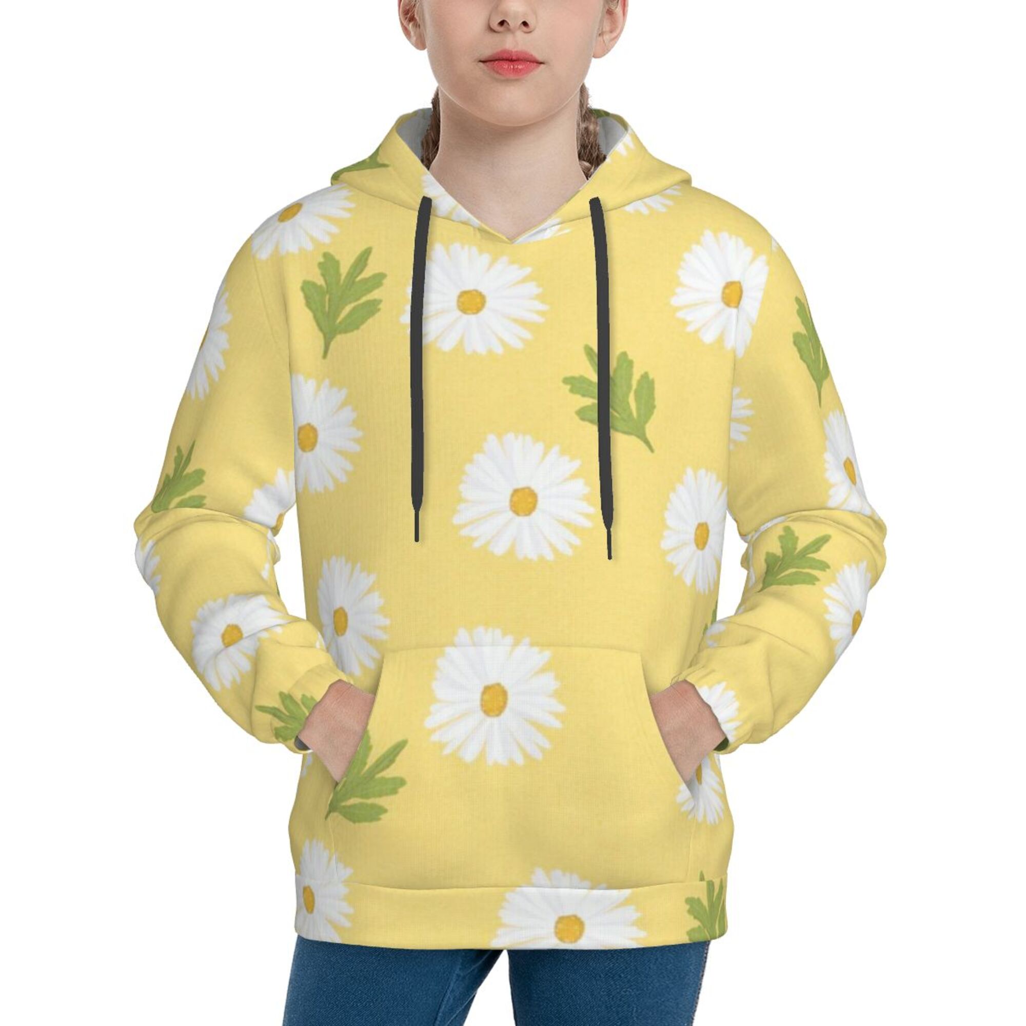 Daisy Hoodie Long Sleeve Pullover Casual Sweatshirt Hooded Novelty Boys ...