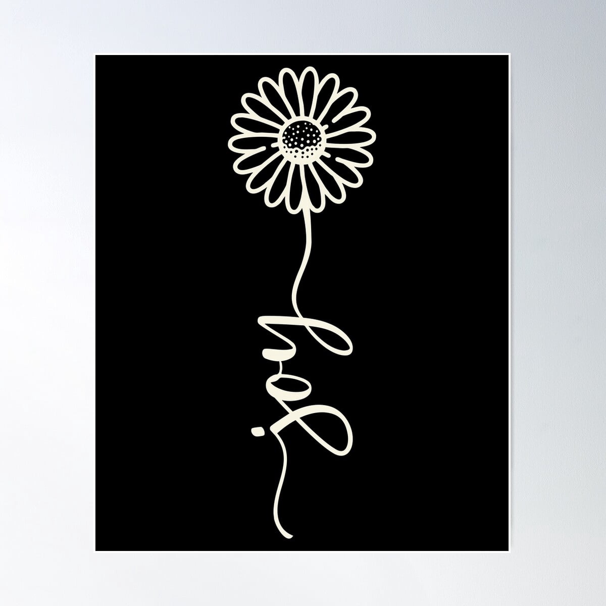Daisy Joyful Morning Light Poster Wall Art Modern Wall Decor For Living ...