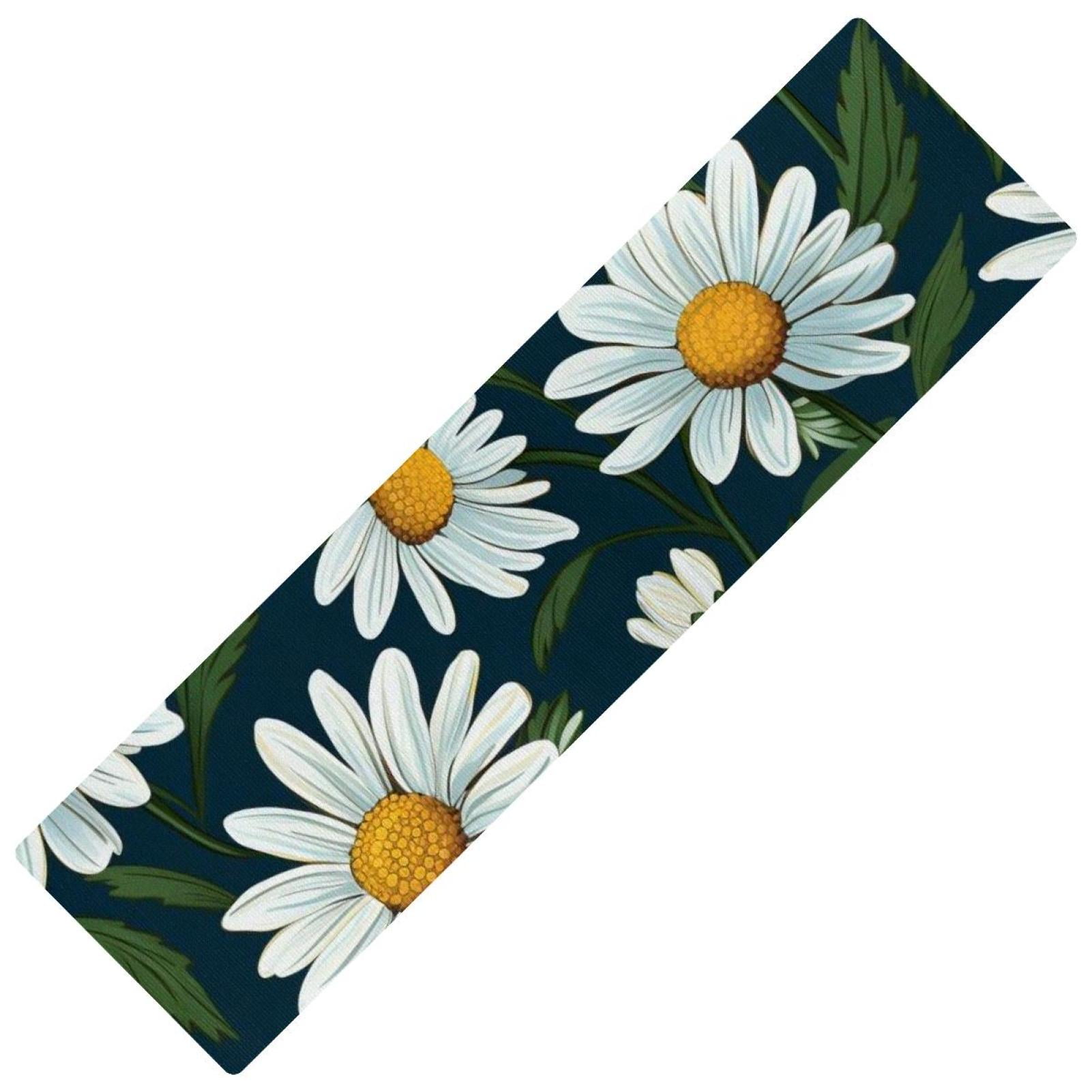 Daisy Kitchen Rug Rubber Mat Kitchen Mat Rectangular 15.7"x59" Washable ...