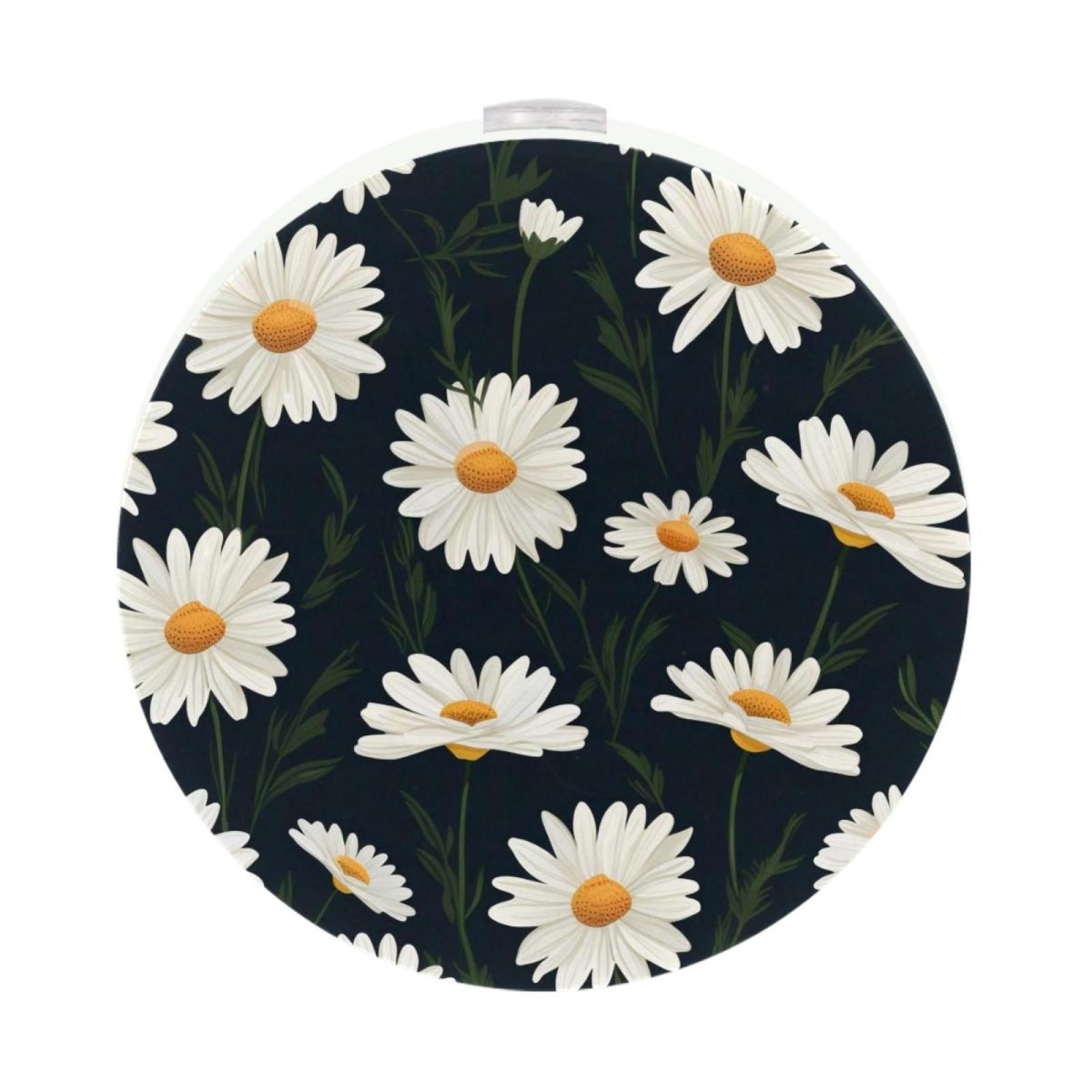 Daisy LED Round Night Light-2PCS, Energy Efficient Plug-in Bedroom ...