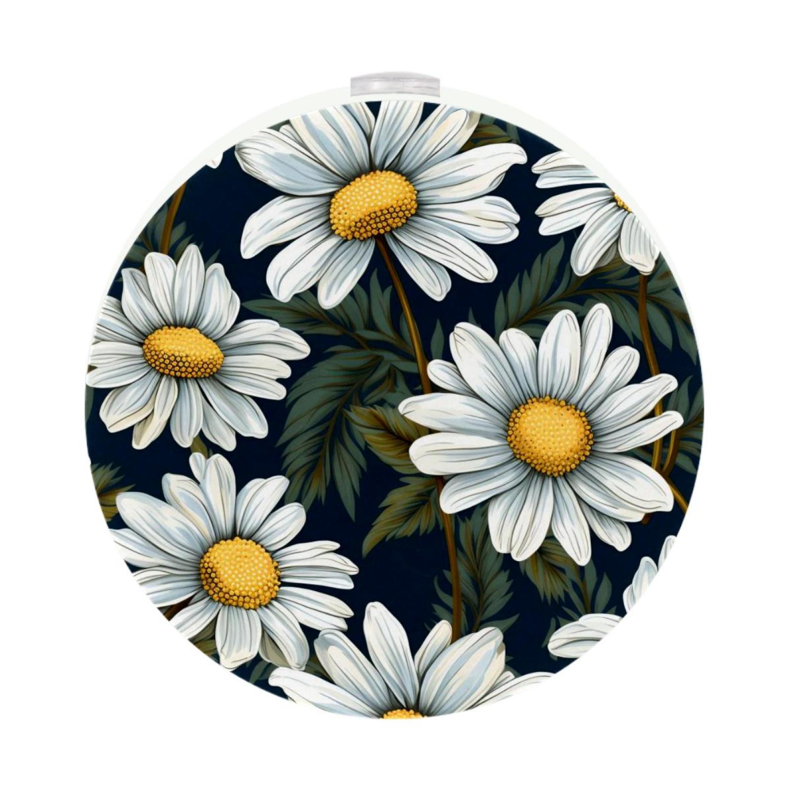 Daisy LED Round Night Light-2PCS, Energy Efficient Plug-in Bedroom ...