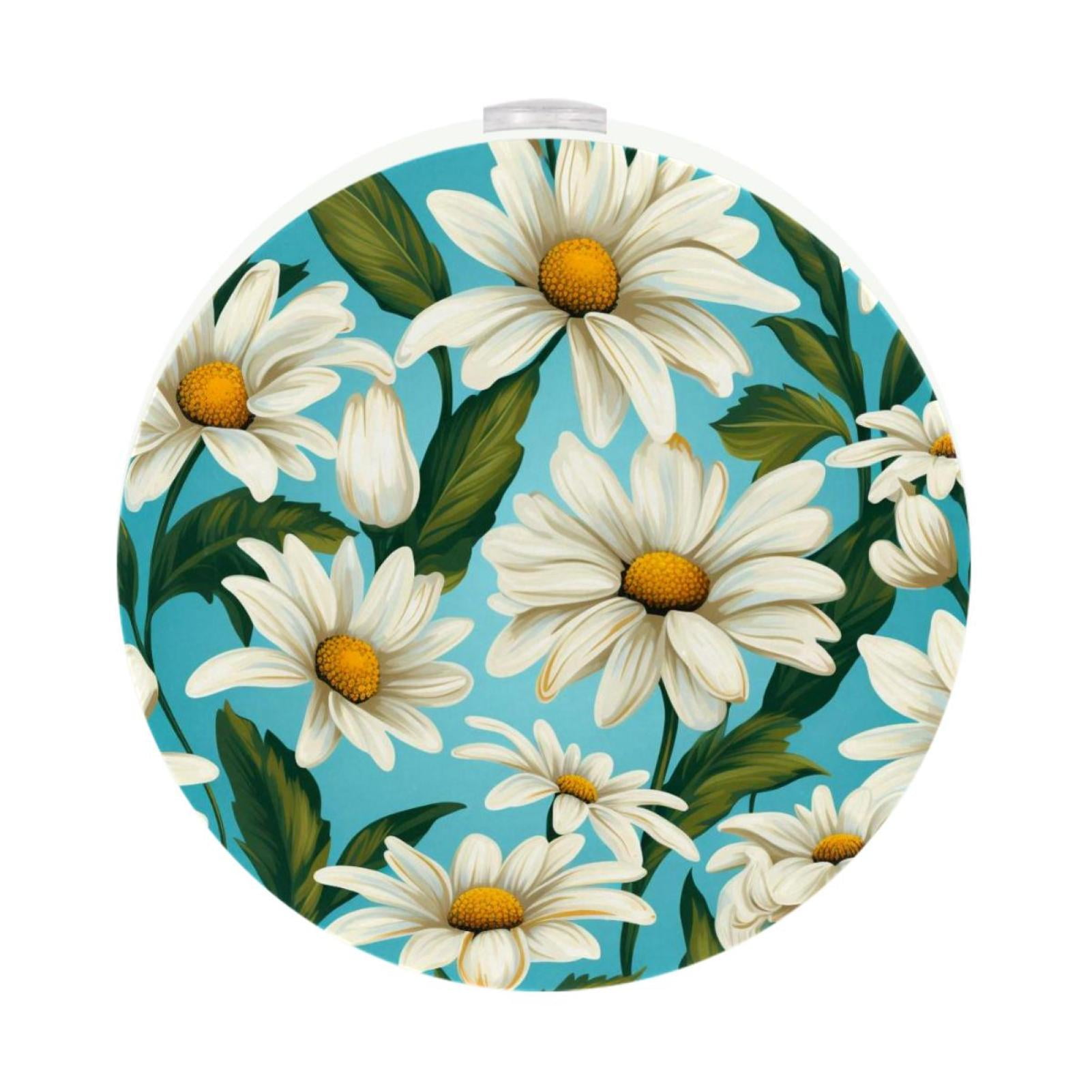 Daisy LED Round Night Light (2PCS) – Energy Efficient Plug-in Lamp with ...