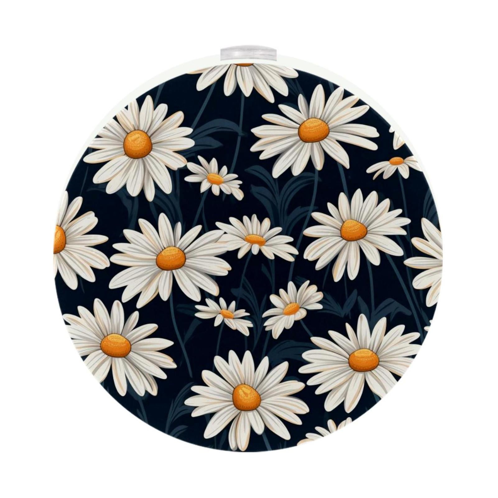 Daisy LED Round Night Light - 2PCS, Plug-in Dusk-to-Dawn Sensor, Energy ...