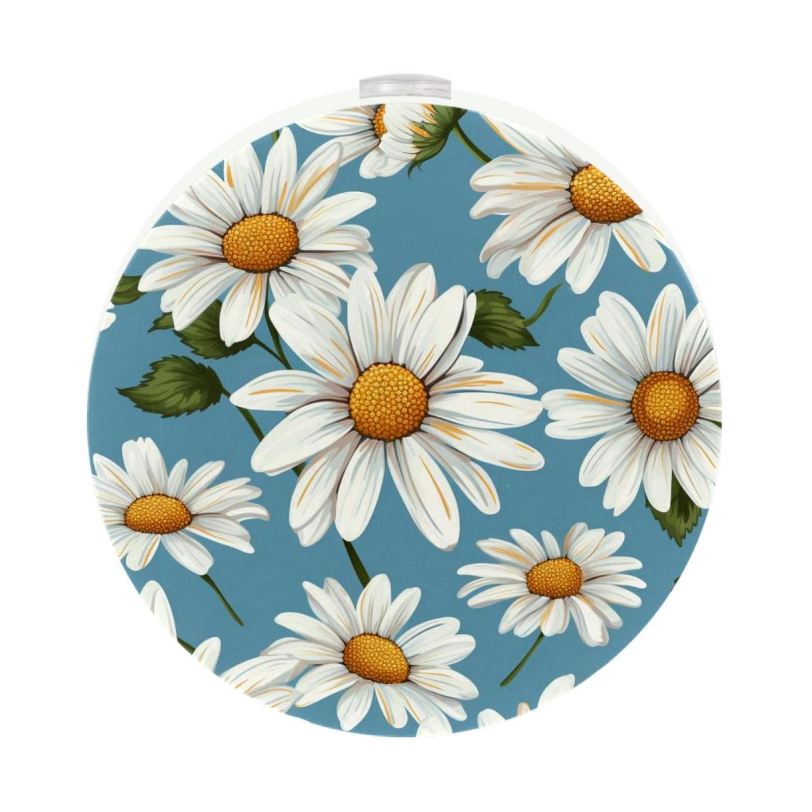 Daisy LED Round Night Light - 2PCS, Plug-in Dusk-to-Dawn Sensor, Energy ...