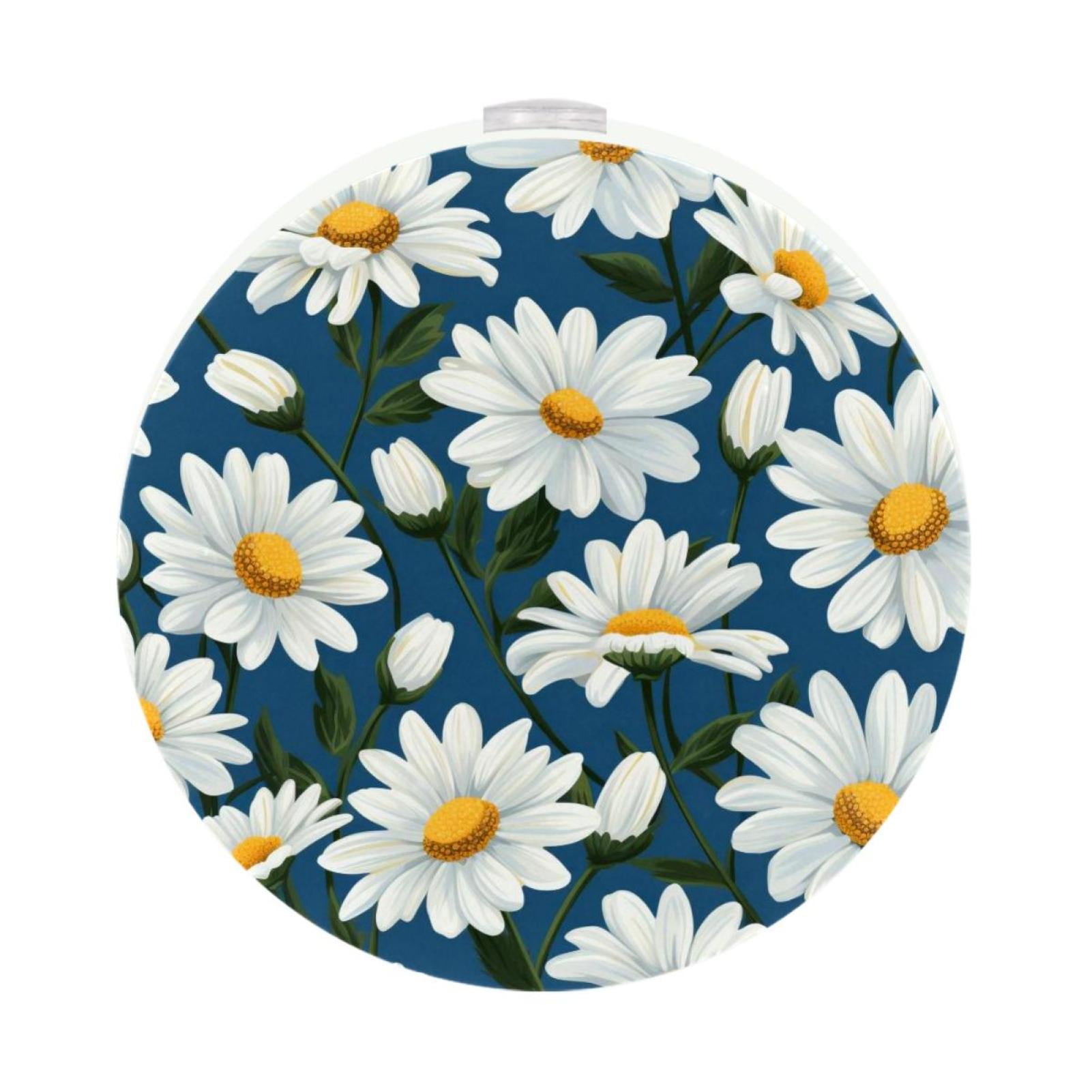 Daisy LED Round Night Light-2PCS Ultra Bright Candle Battery Powered ...