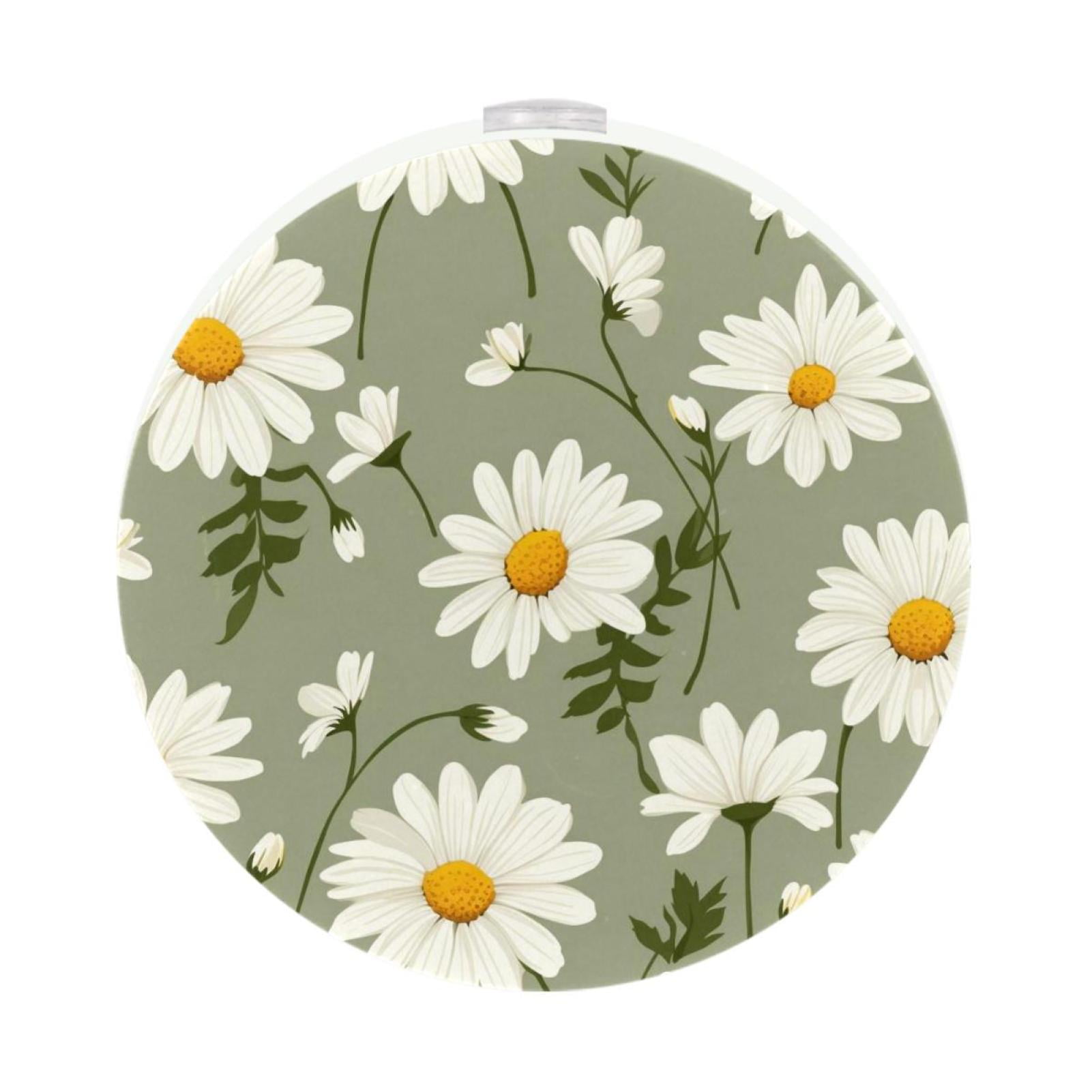 Daisy LED Round Night Light- Set of 2, Portable Rechargeable Mini ...