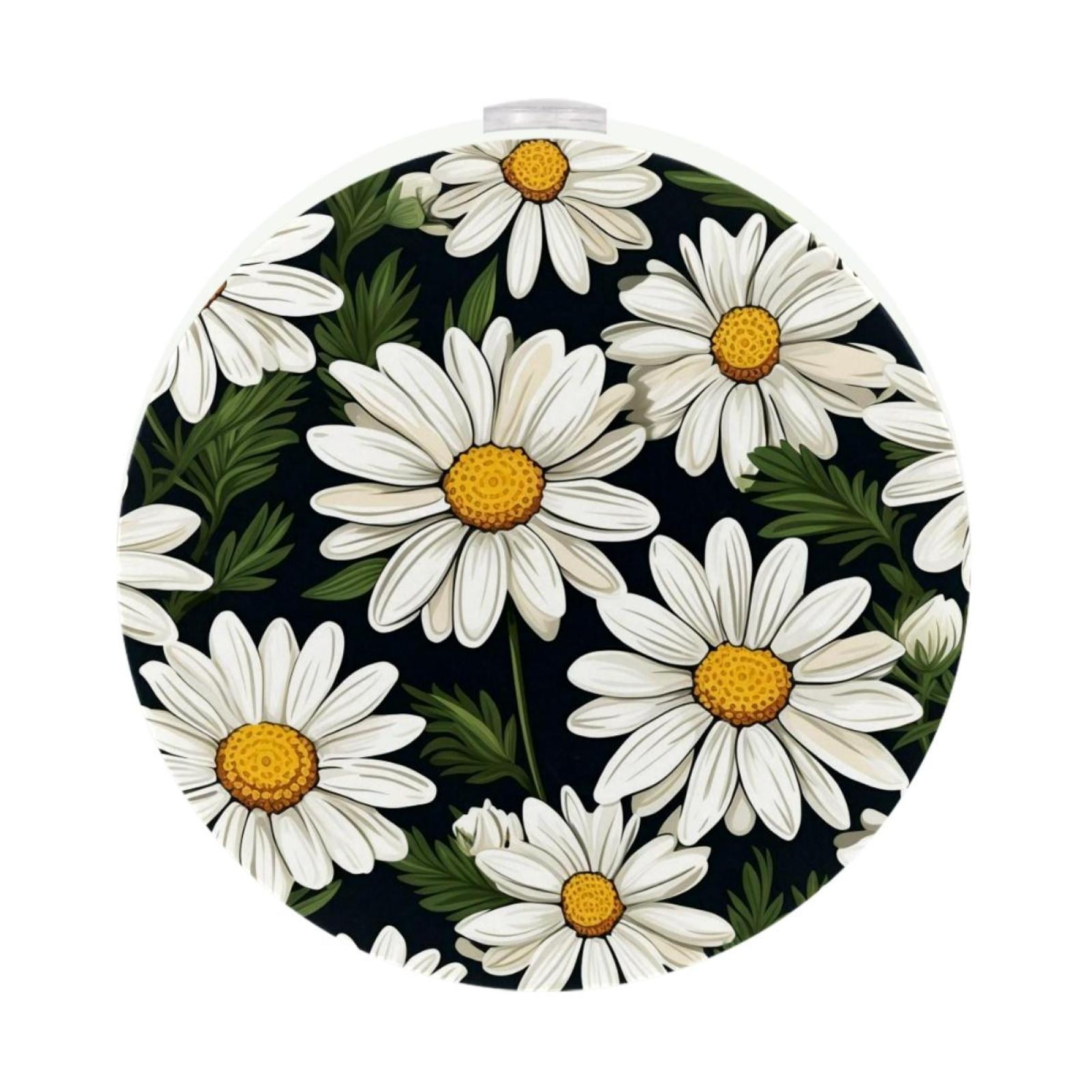 Daisy LED Round Night Light- Set of 2, Portable Rechargeable Mini ...