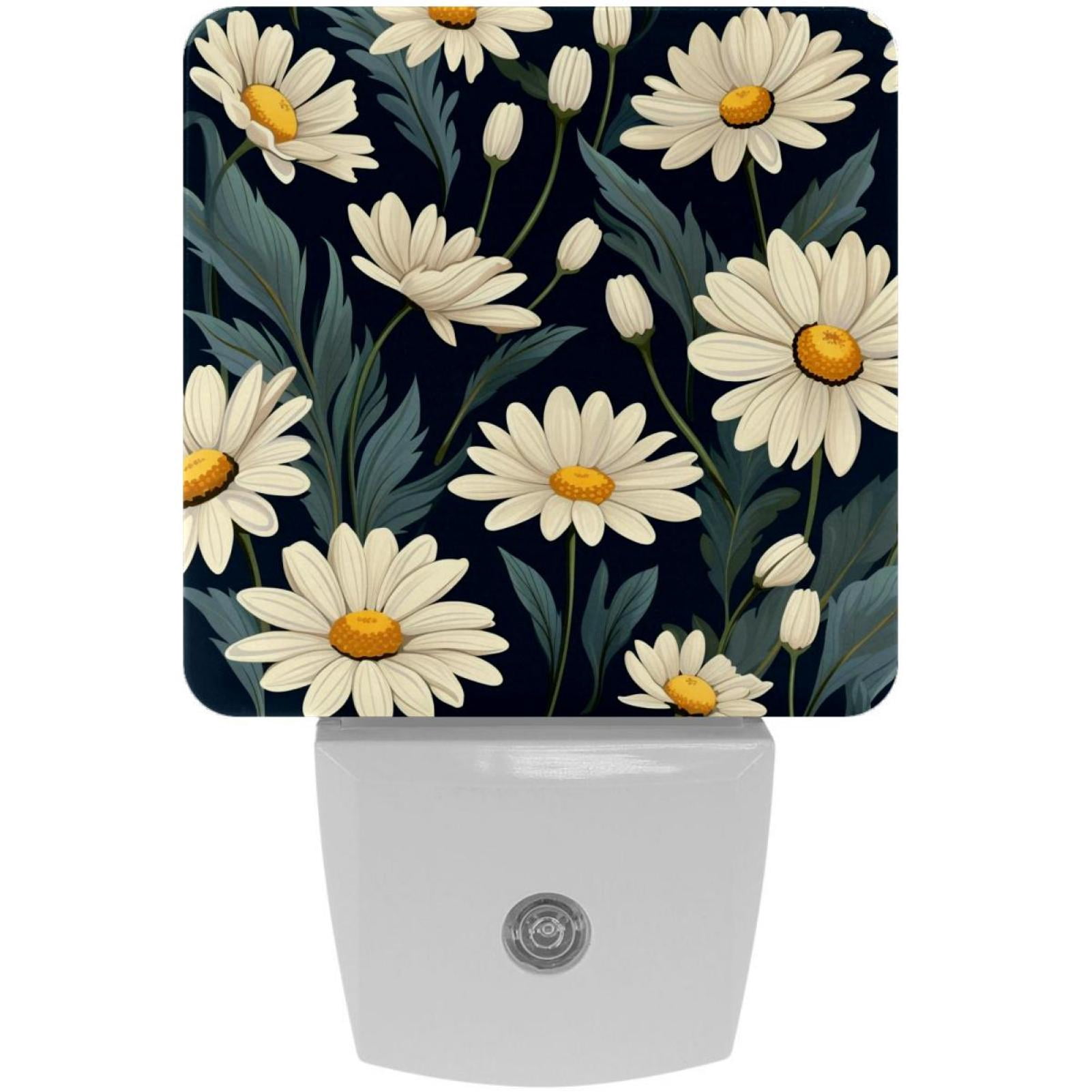 Daisy LED Square Night Light - Soft Glow Plug-in Lamp with Dusk to Dawn ...