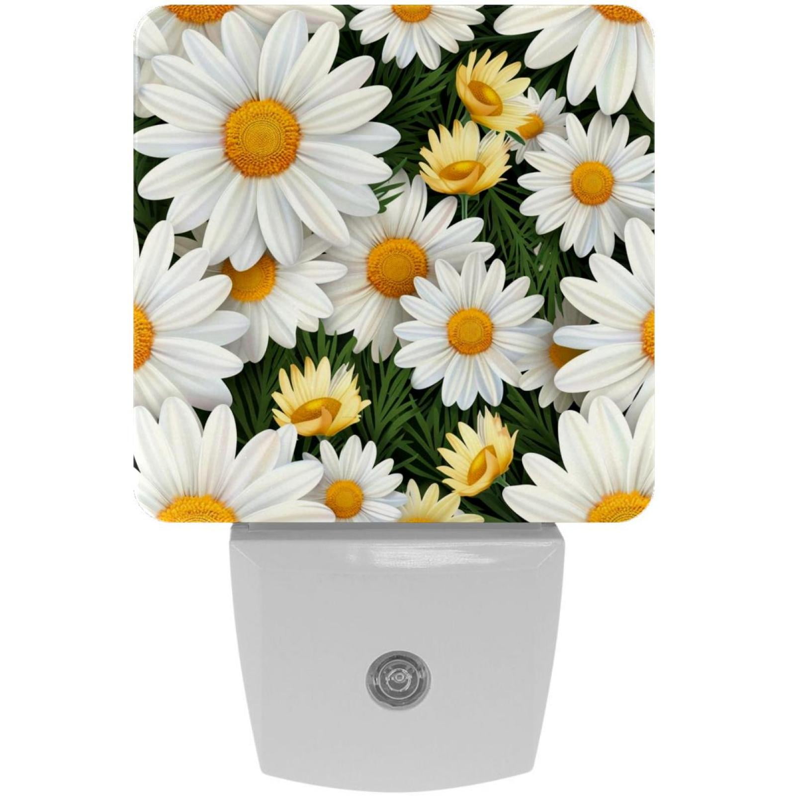Daisy LED Square Night Lights - Modern Design, Soft Glow, Energy ...