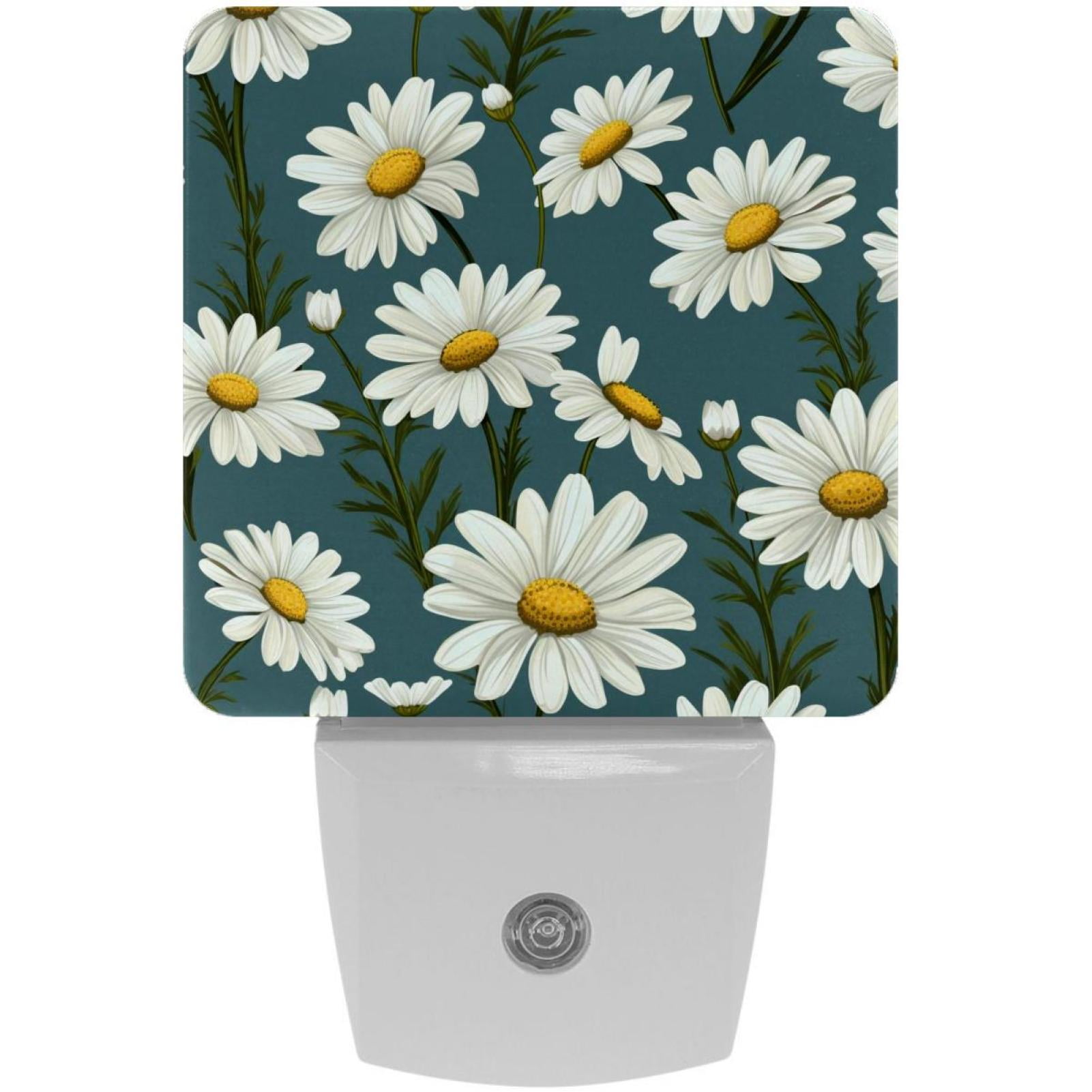 Daisy LED Square Night Lights - Modern Design, Soft Glow, Energy ...